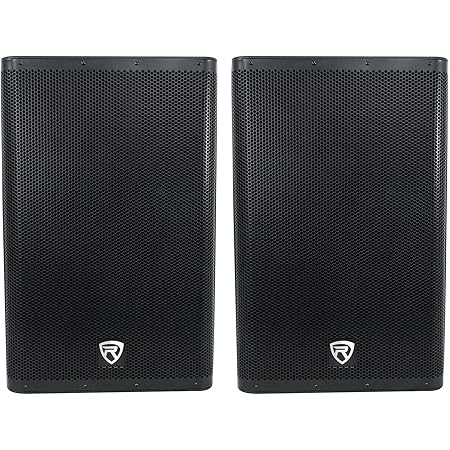 Amazon.com: Rockville 2 DX15 15" Class D 2000w Powered Active DJ PA ...
