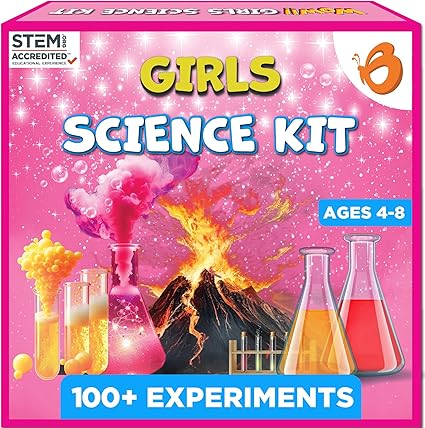 Amazon.com: Butterfly EduFields 100+ Girls Science Kit for Kids Ages 4 ...