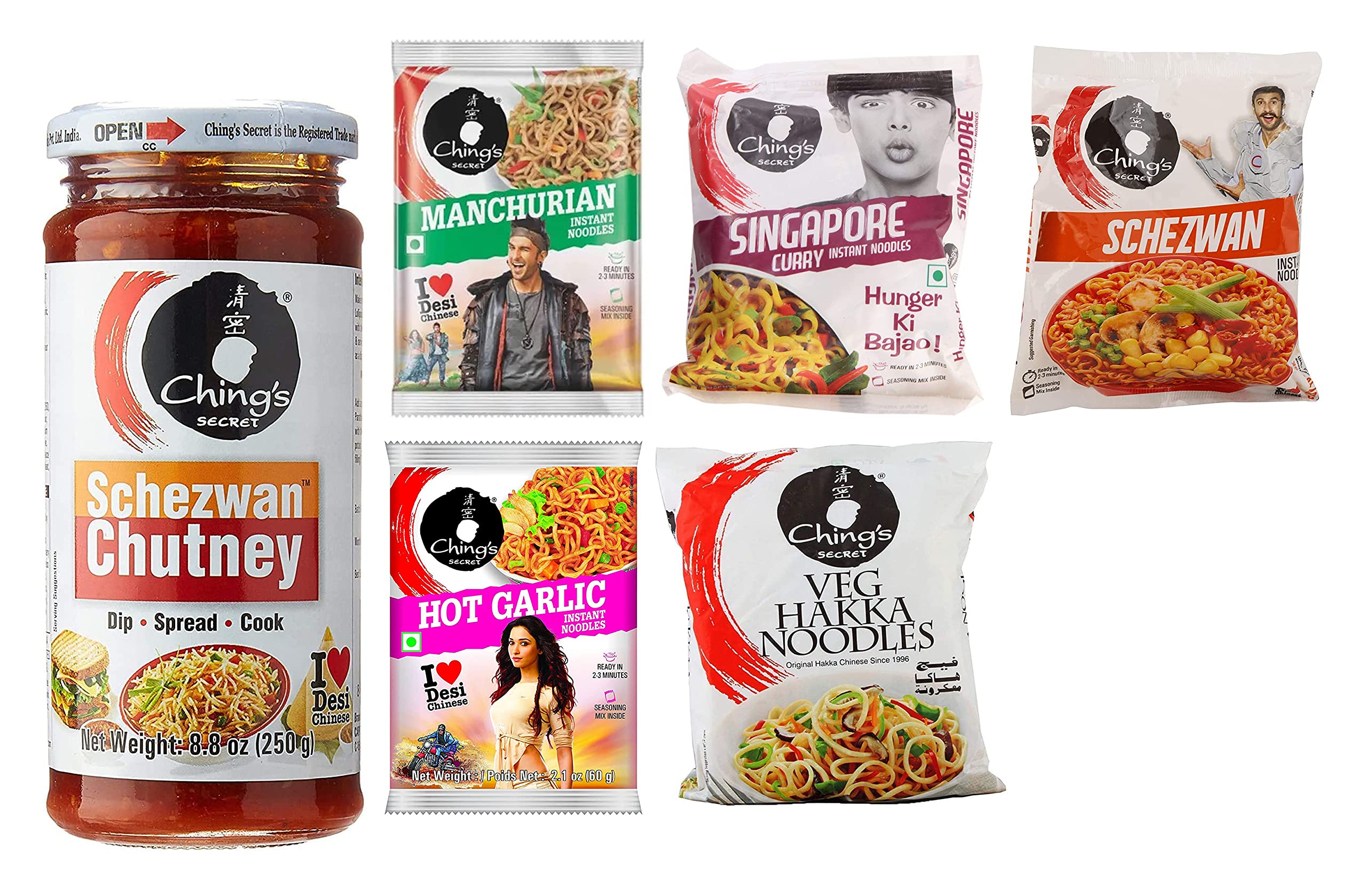 Chings Schezwan Chutney 250g And 2 Pack Of Chings Manchurian ...