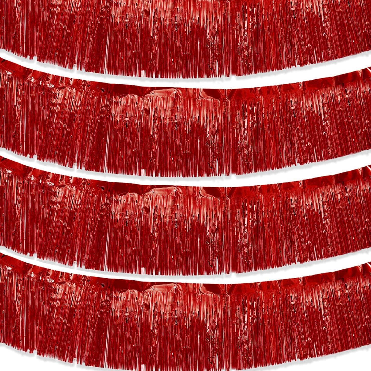 Amazon.com: Red Parade Float Fringe,Tinsel Streamers Banners,Tinsel ...