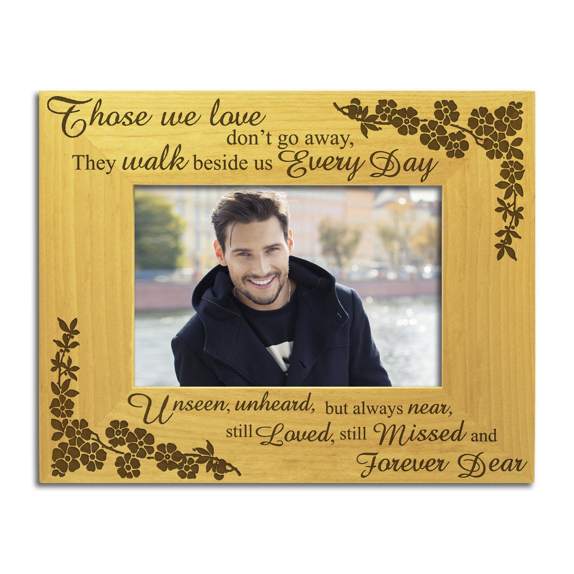Those We Love In Loving Memory Solid Wood Photo Frame | Desertcart Japan