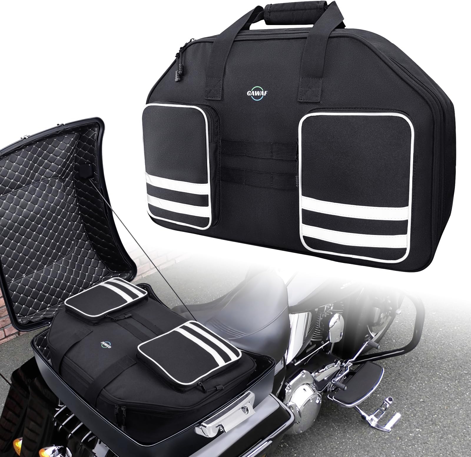 Amazon.com: RICKRAK Tour Pak Travel Luggage, Motorcycle Luggage ...