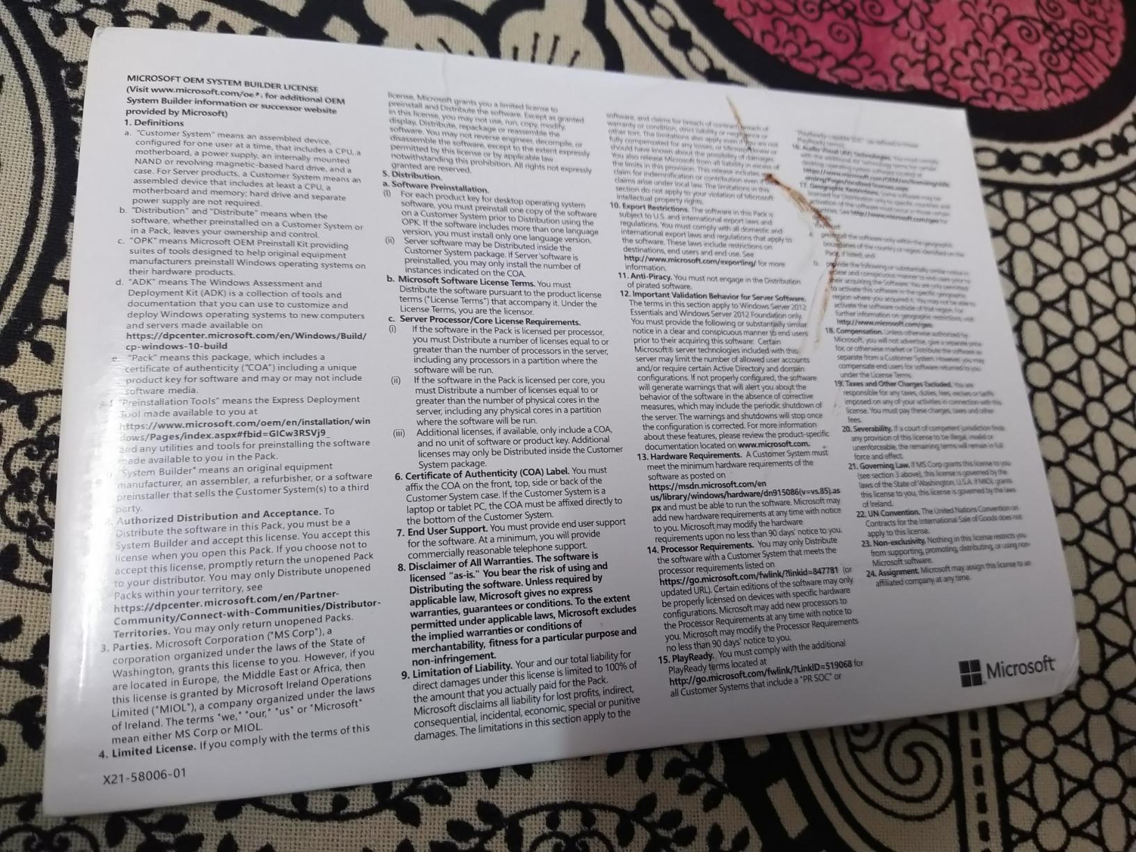 Amazon.in: Buy Microsoft Windows 10 Professional Lifetime Retail With ...