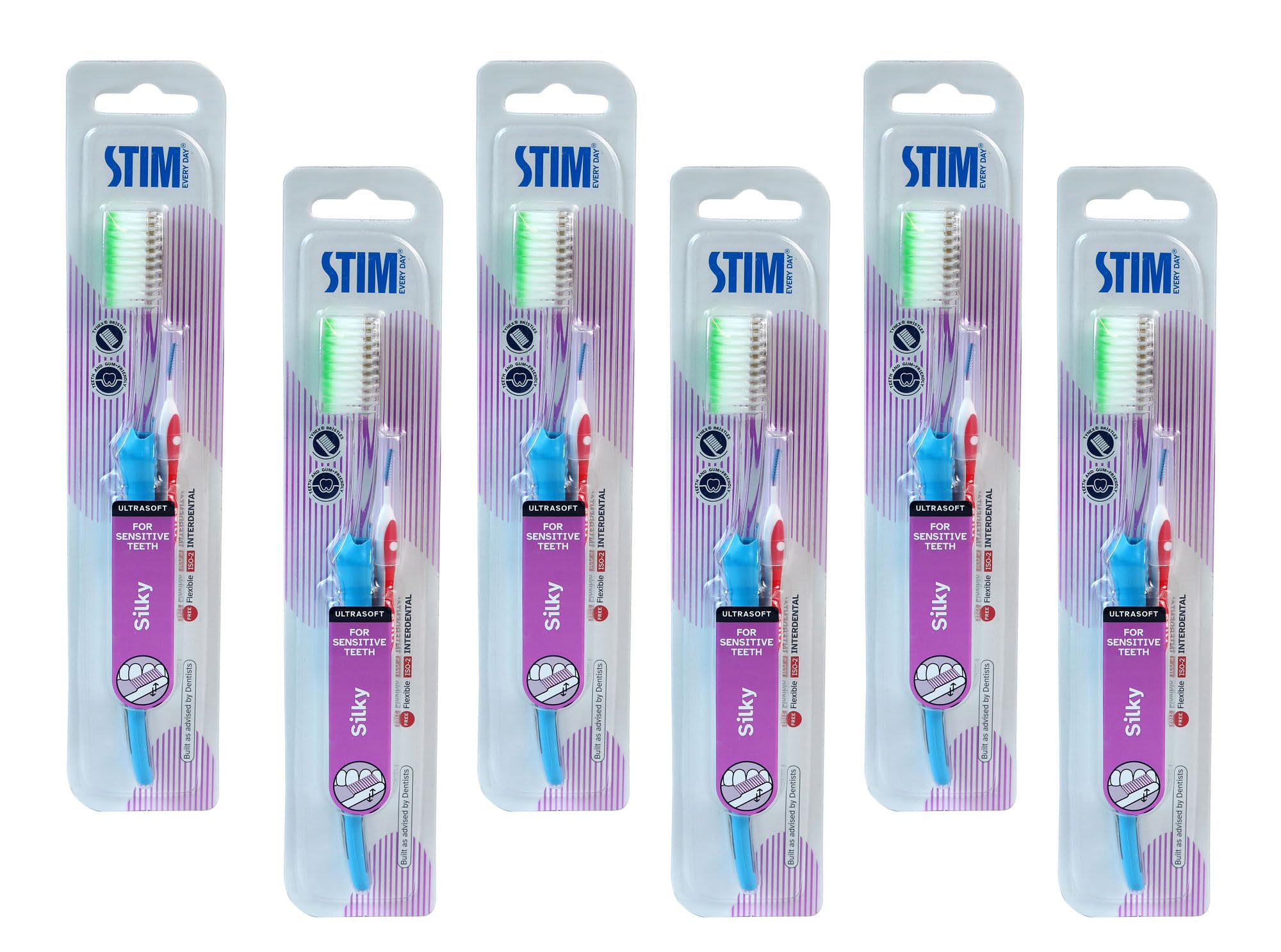 Buy STIM Silky Toothbrush | Super Soft Toothbrush | Pack of 6 Online at ...