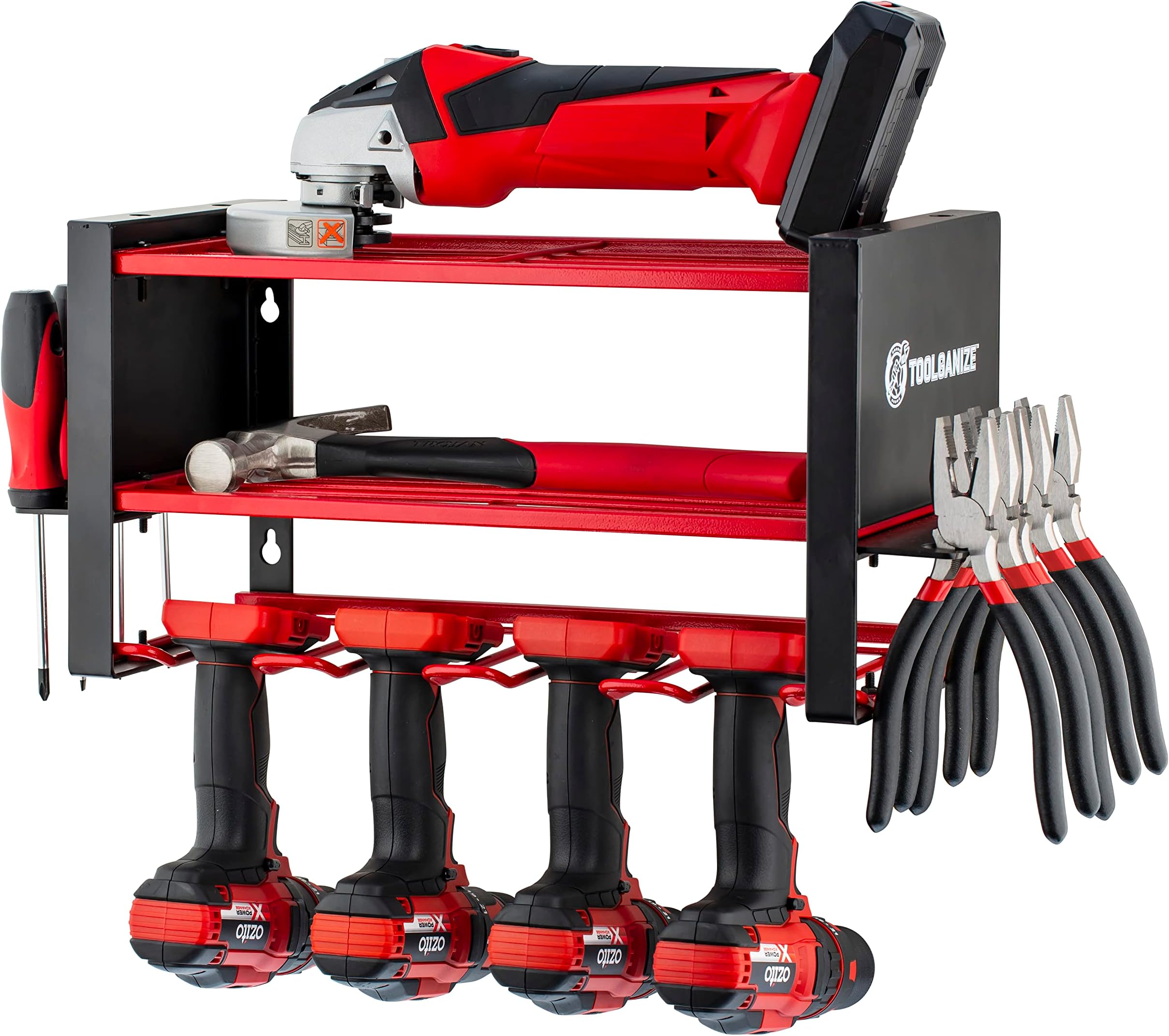 Amazon.com: Toolganize Power Tool Organizer Wall Mount - Cordless Tool ...