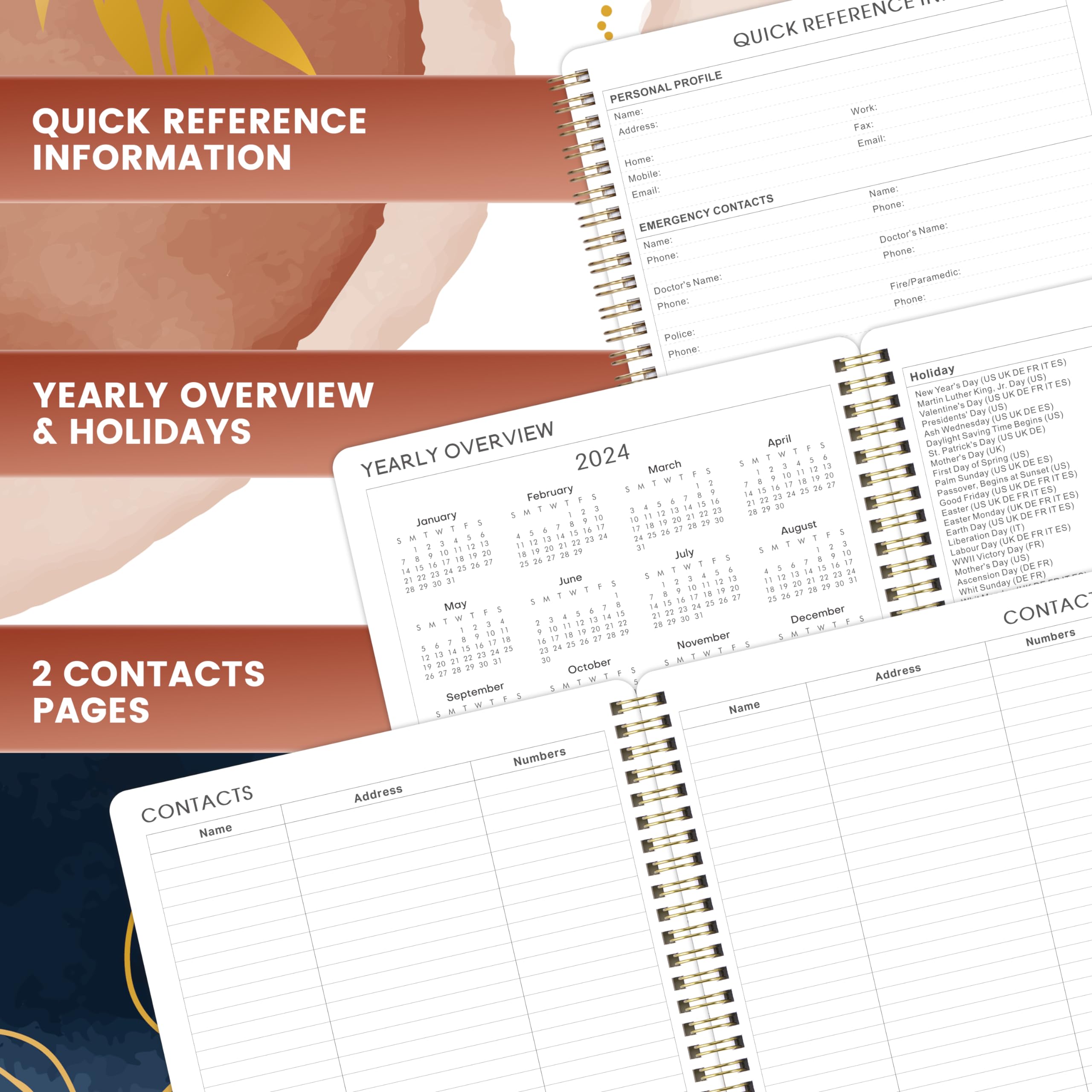 Snapklik.com : Academic Planner - 2024-2025, July 2024 To June 2025, 8 ...