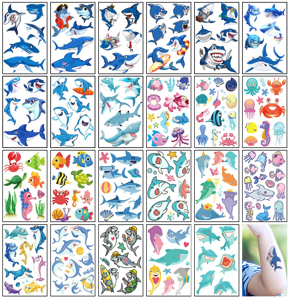 Colorful Ocean Fish Tattoos