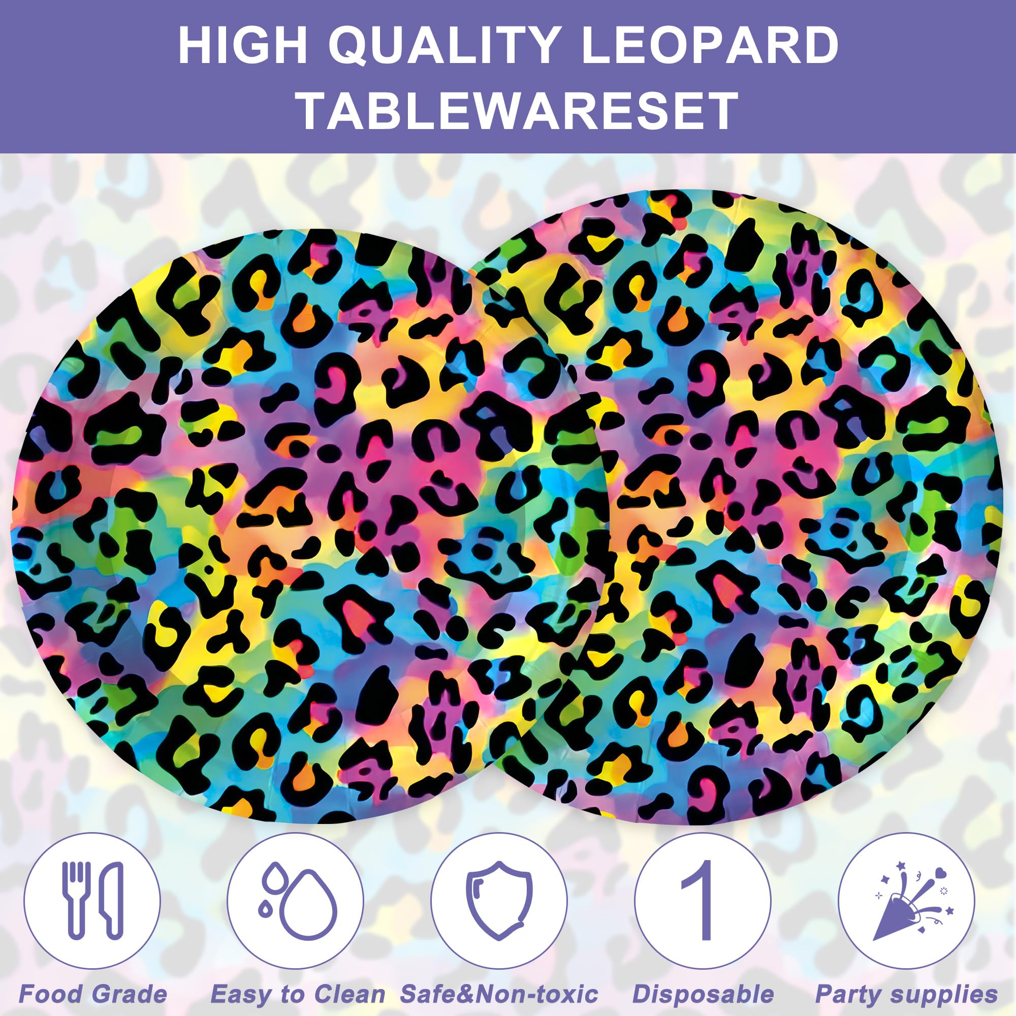 Neon Animal Print Decorations