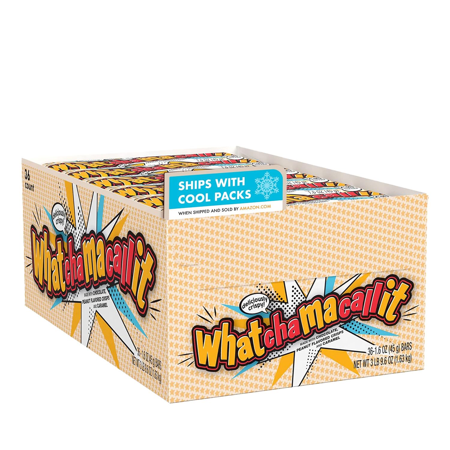 WHATCHAMACALLIT Chocolate Caramel Peanut Candy Bar, 1.6 Ounce (Pack of ...