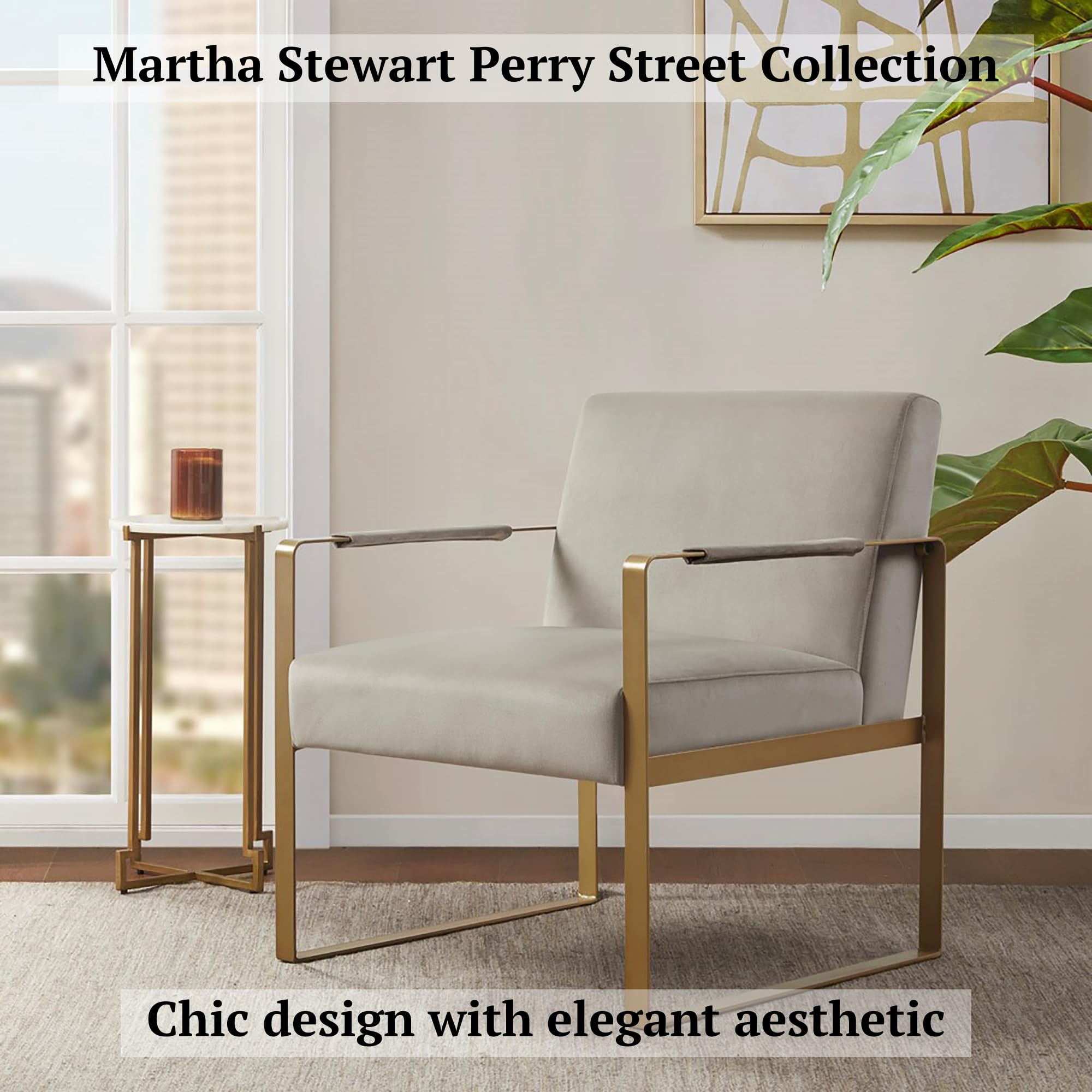 Martha Stewart Everyday Furniture Martha Stewart Anna Arm Accent Chair