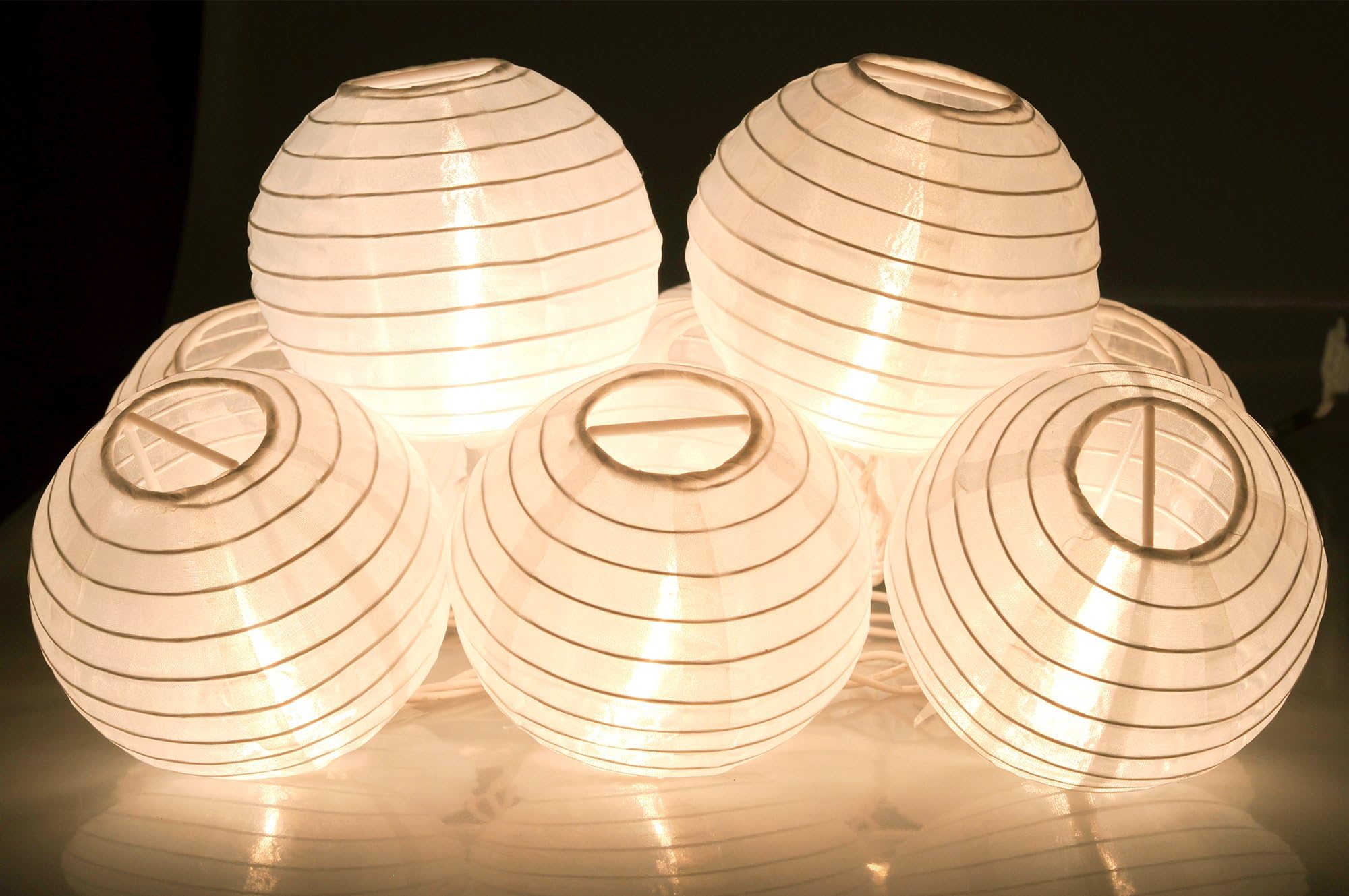 KI Store Lantern String Lights Set of 10 Extendable Plug-in Oriental ...