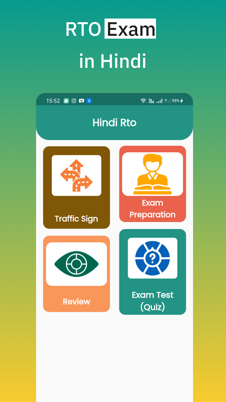 RTO Exam in Hindi - App on Amazon Appstore