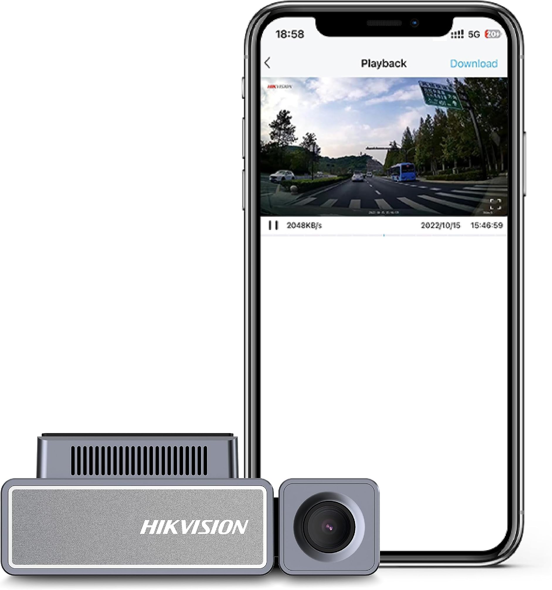 Hikvision C8 4K Dashcam Wide-angle Lens Built-in Microphone And Speaker ...