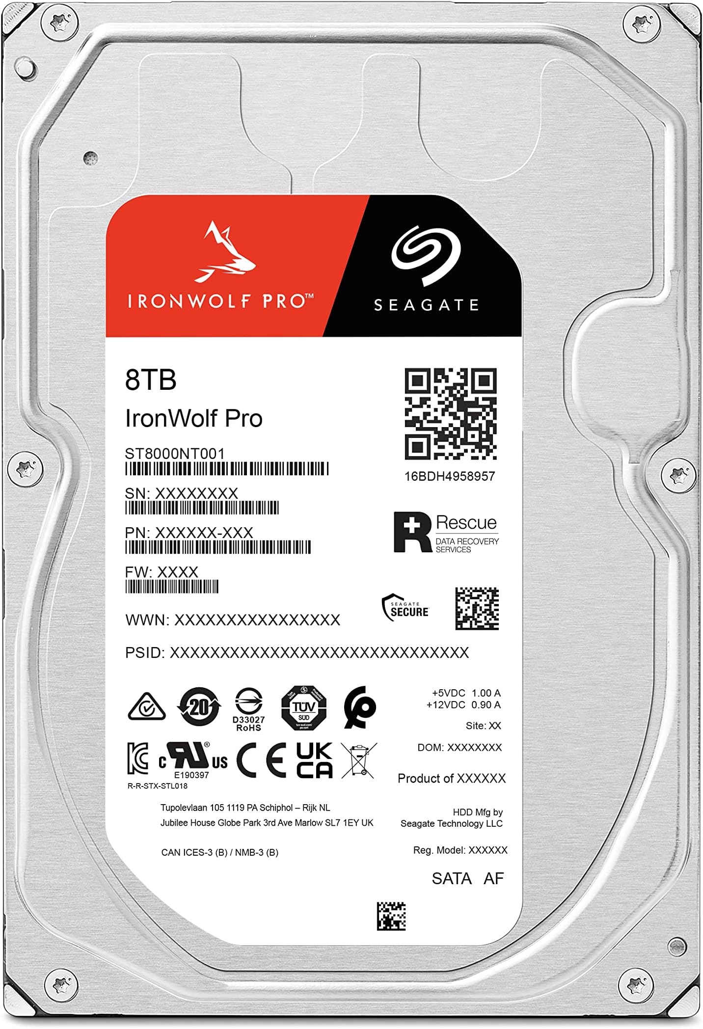 Amazon.com: Seagate IronWolf Pro ST8000NE001 8 TB Hard Drive - 3.5 ...