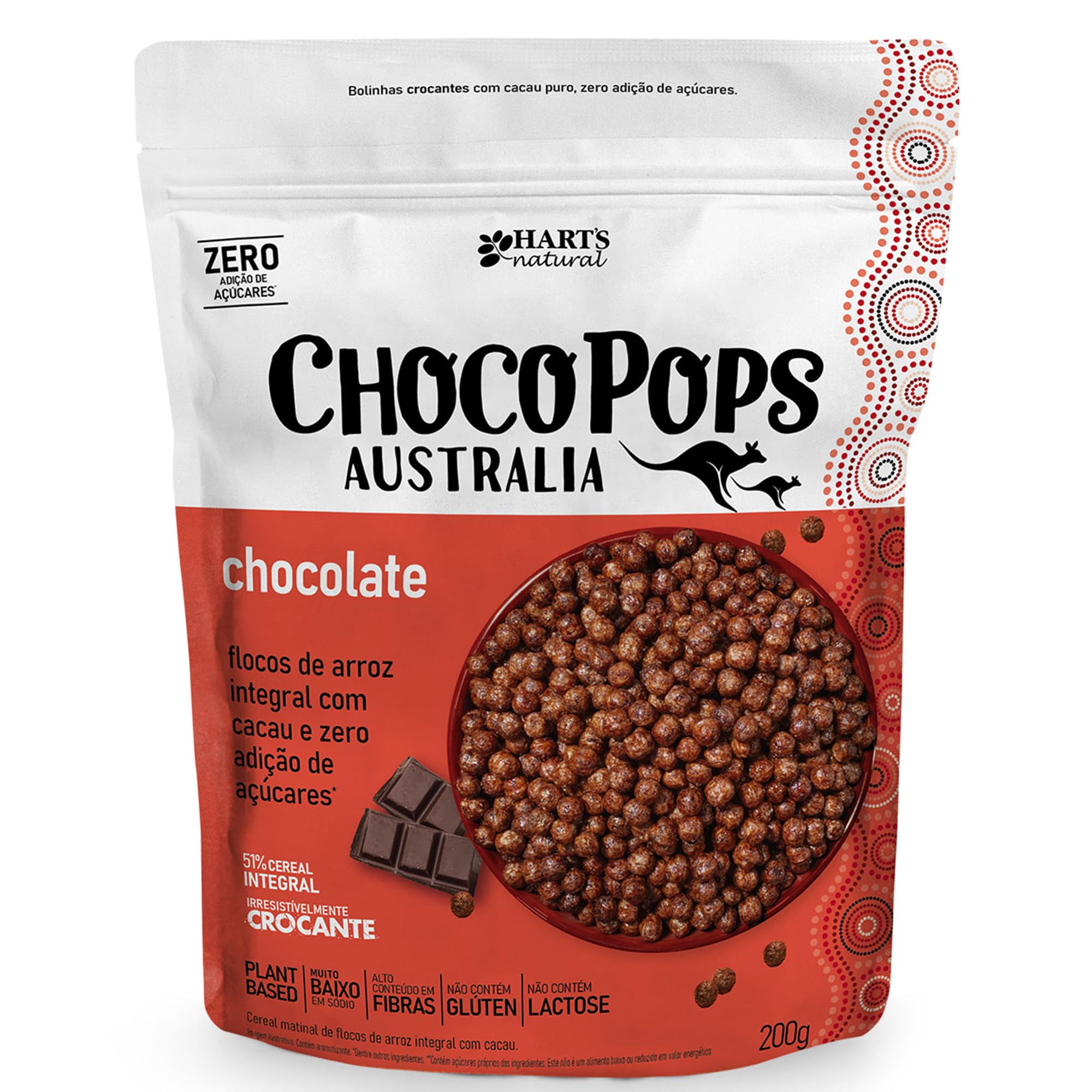 Hart's Natural ChocoPops Australia Chocolate | Cereal Matinal Sem ...