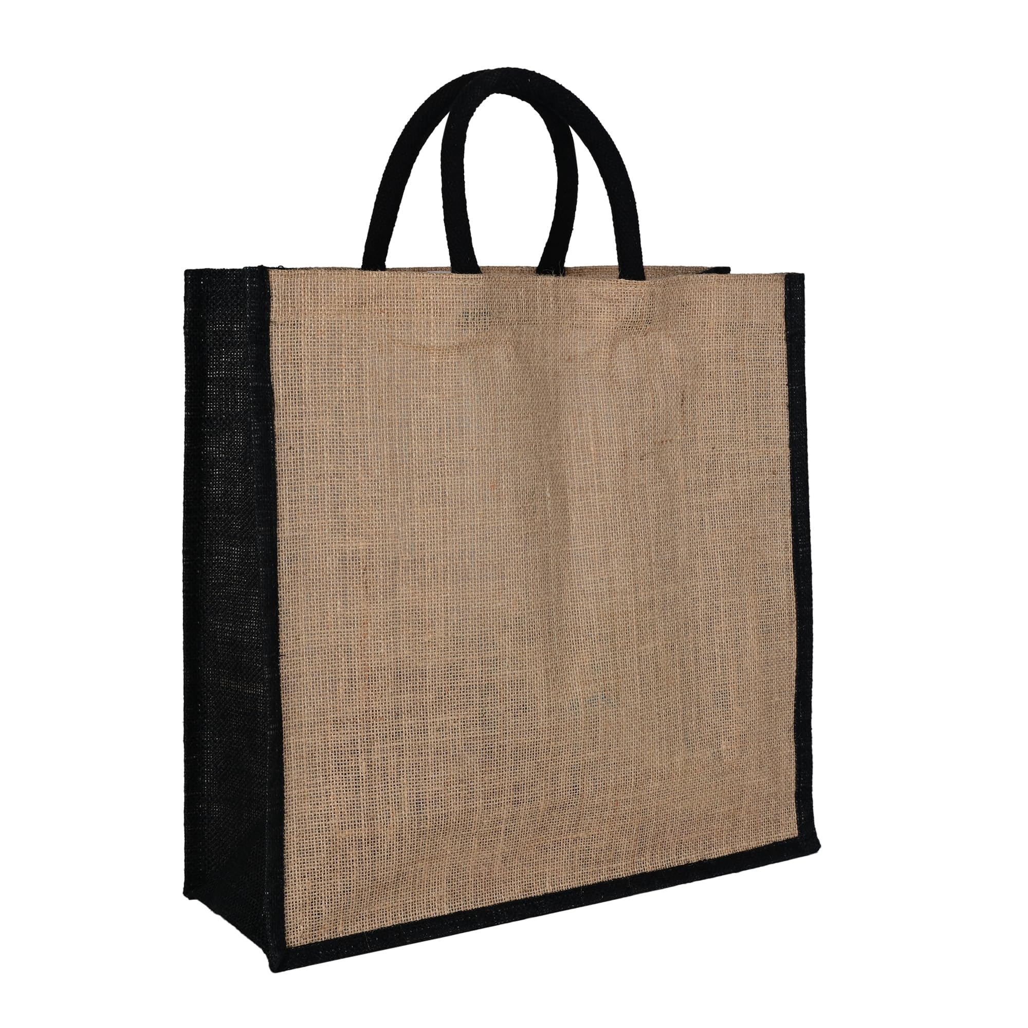 Lakmo Crafts® Jute Shopping Bag, Natural Colour, Padded Handles ...