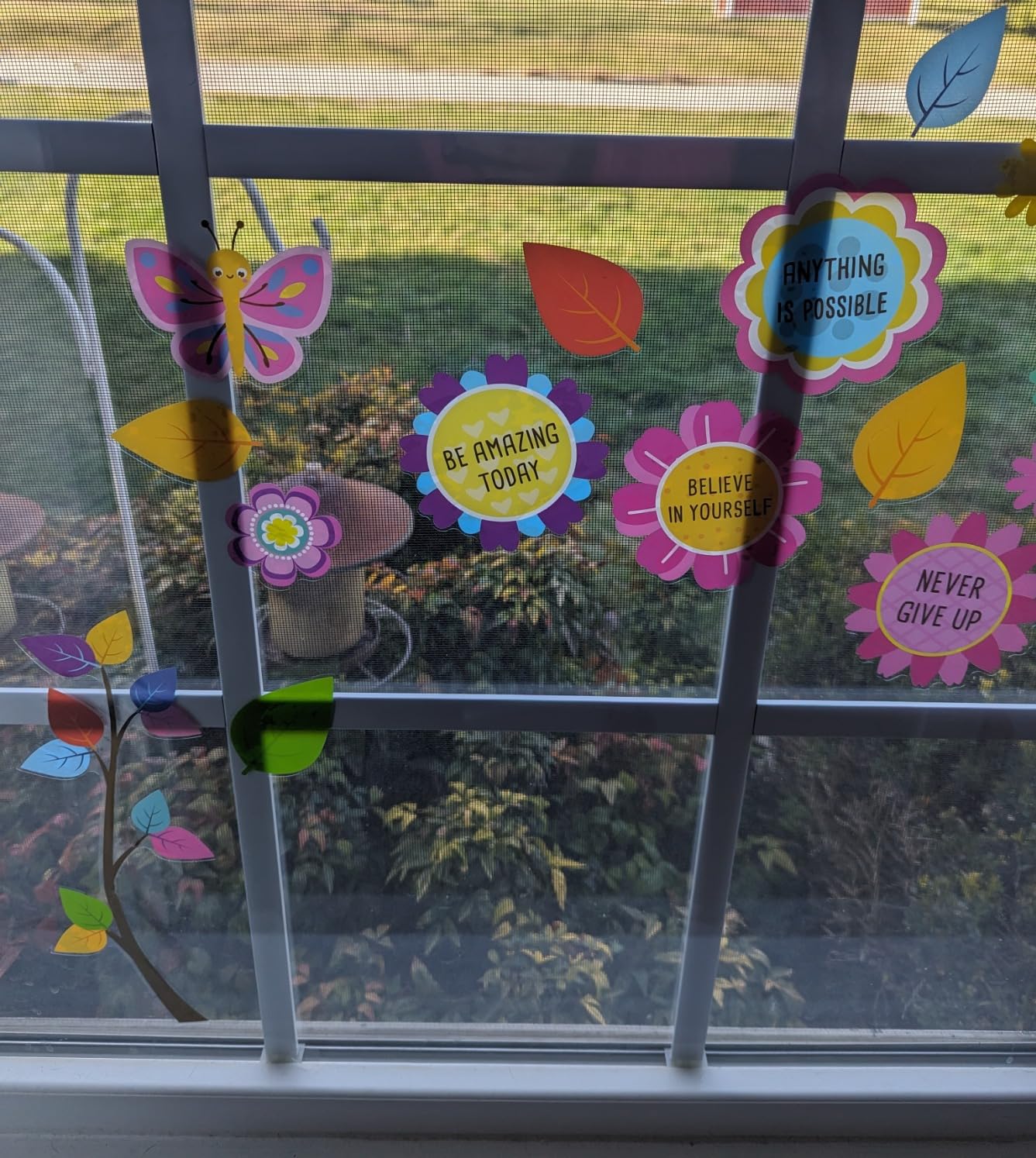 Amazon.com: Spring Window Clings Spring Window Clings for Glass Window ...