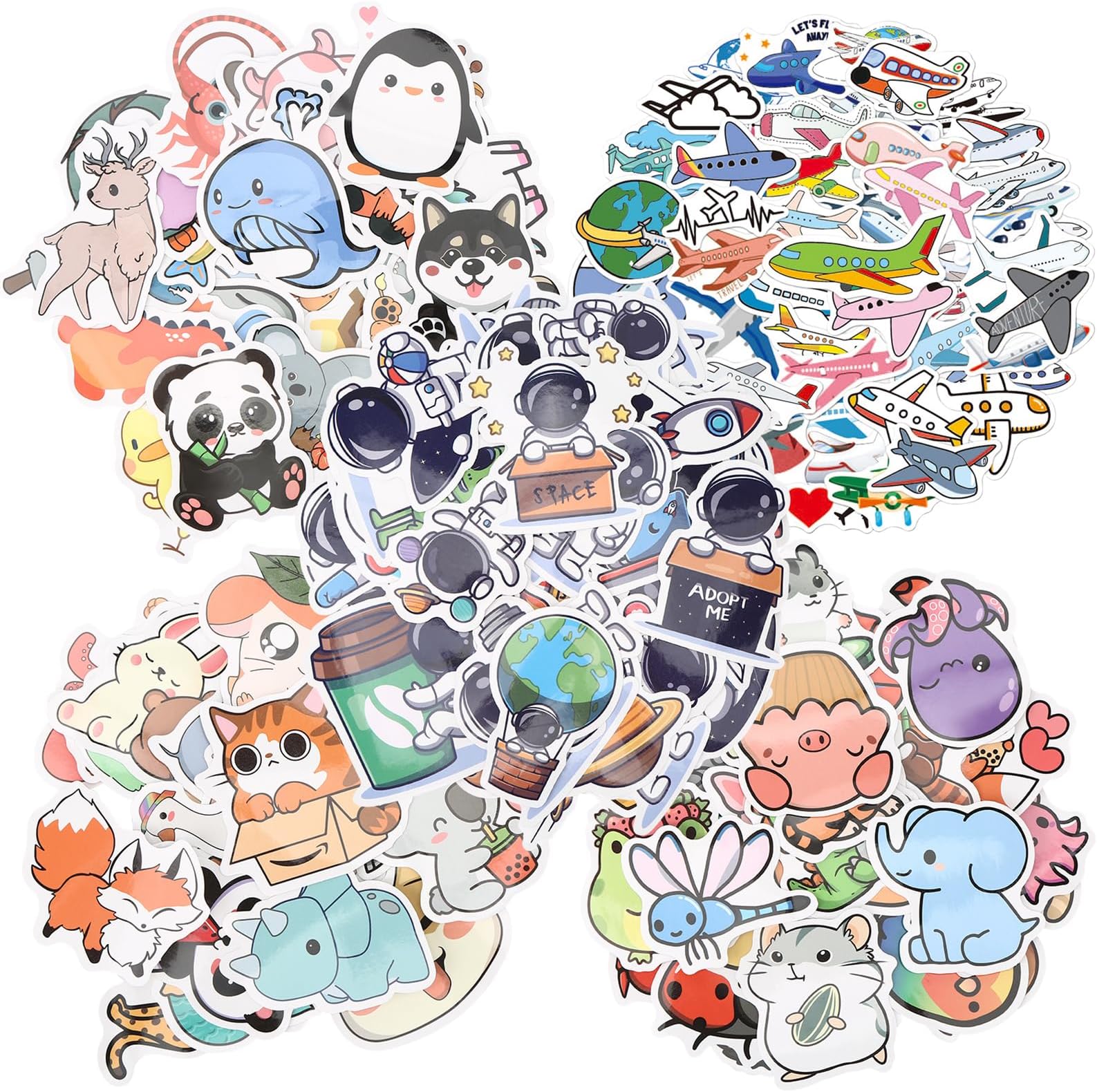 Amazon.com - 50 Pcs Flog Stickers, Aniimal Sticker for Water Bottles ...