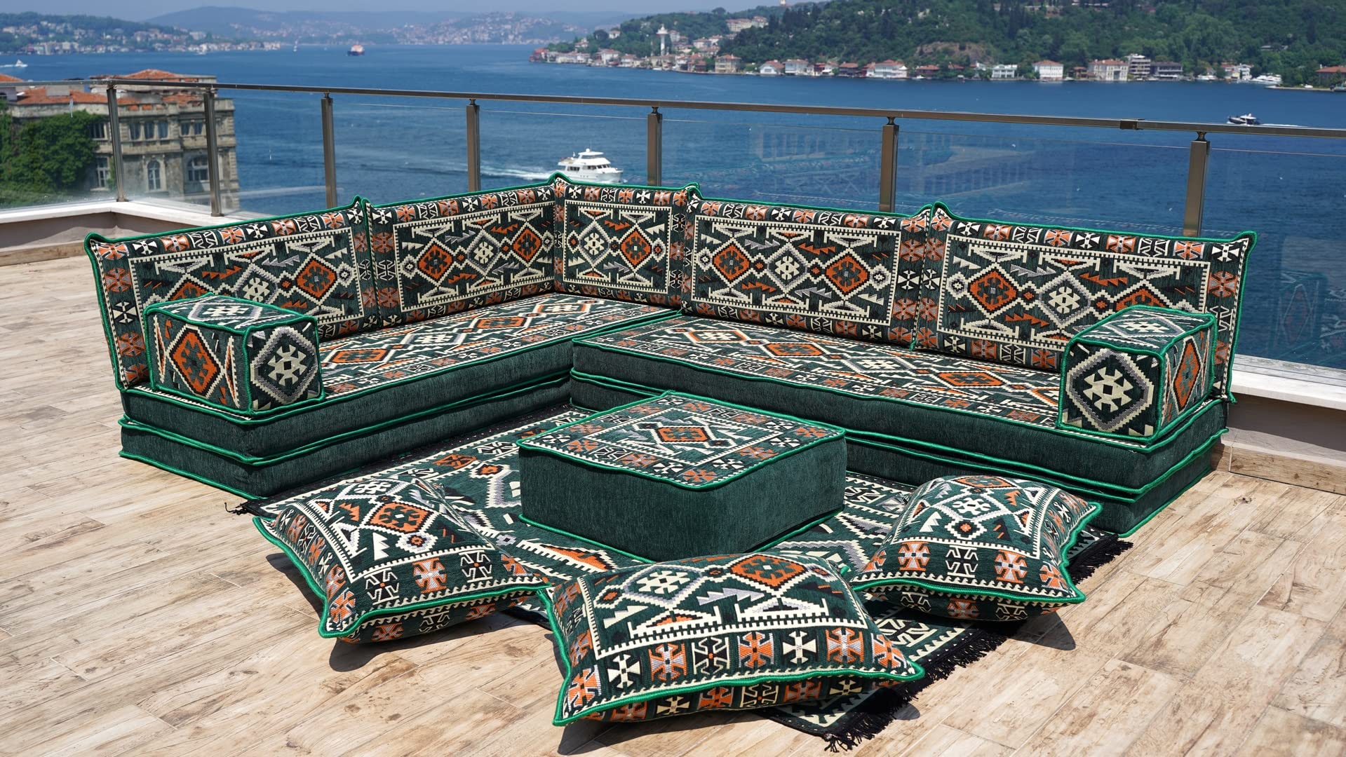 Buy 4'' Thickness Arabic Majlis, Arabic Floor Sofa Seating, Arabic ...