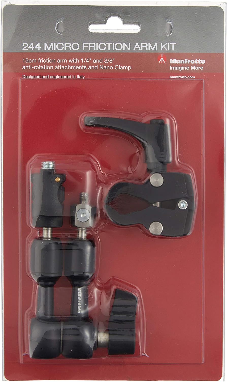 Manfrotto 244MICROKIT 244 Micro Friction Arm (Black): Amazon.co.uk ...