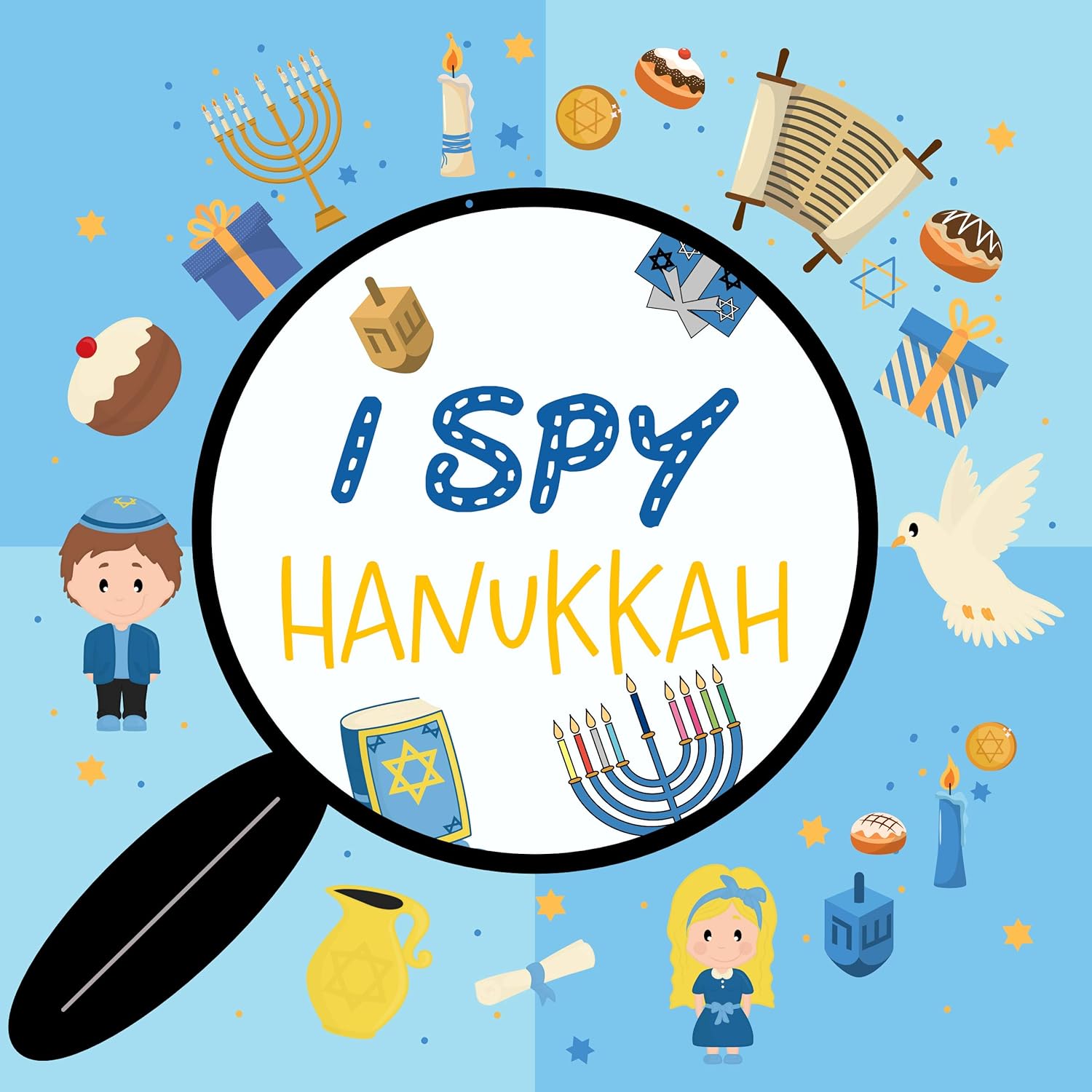 I Spy Hanukkah: Practice letters and colors with this fun little I Spy ...