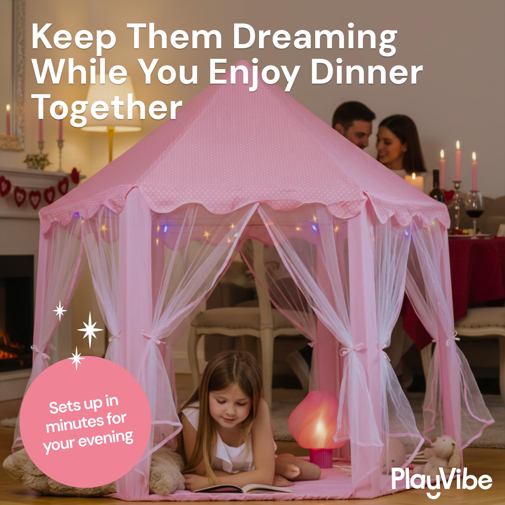 Princess Tent for Kids -...B09MJLVGKV | Encarguelo.com.ve