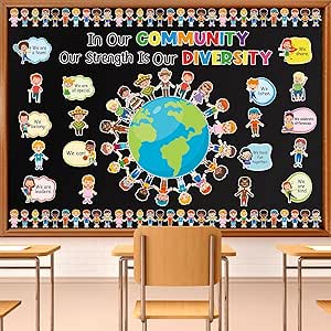 Amazon.com: Our Diversity is Our Strength Bulletin Board Decorations ...