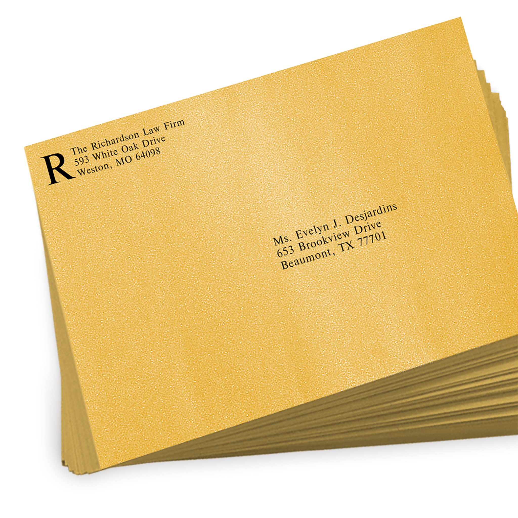 Snapklik.com : LUXPaper 9 X 12 Booklet Envelopes Gold Metallic 80lb