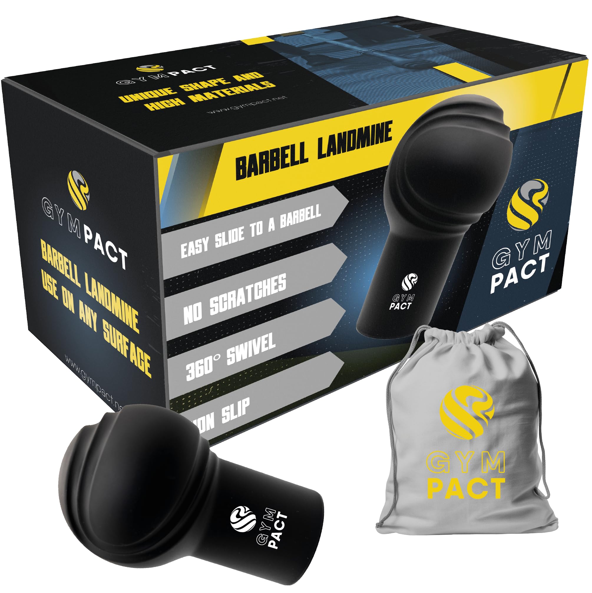 Amazon.com : GYMPACT-Landmine Attachment for Barbell,Barbell Bomb,Squat ...