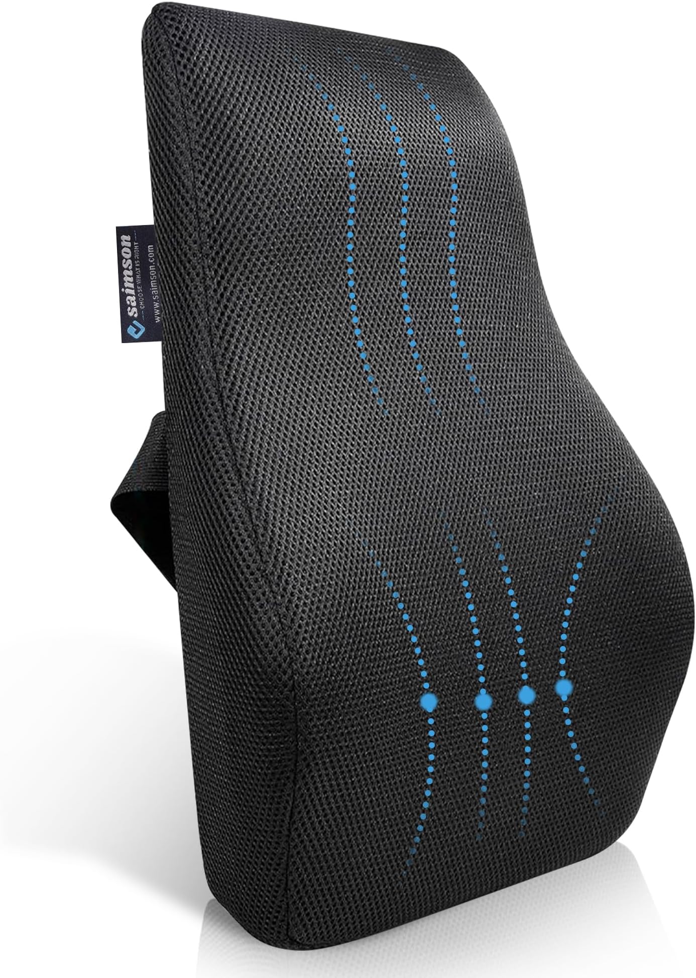 Sleepsia Back Support for Chair | 1 Year Warranty | Memory Foam Car ...