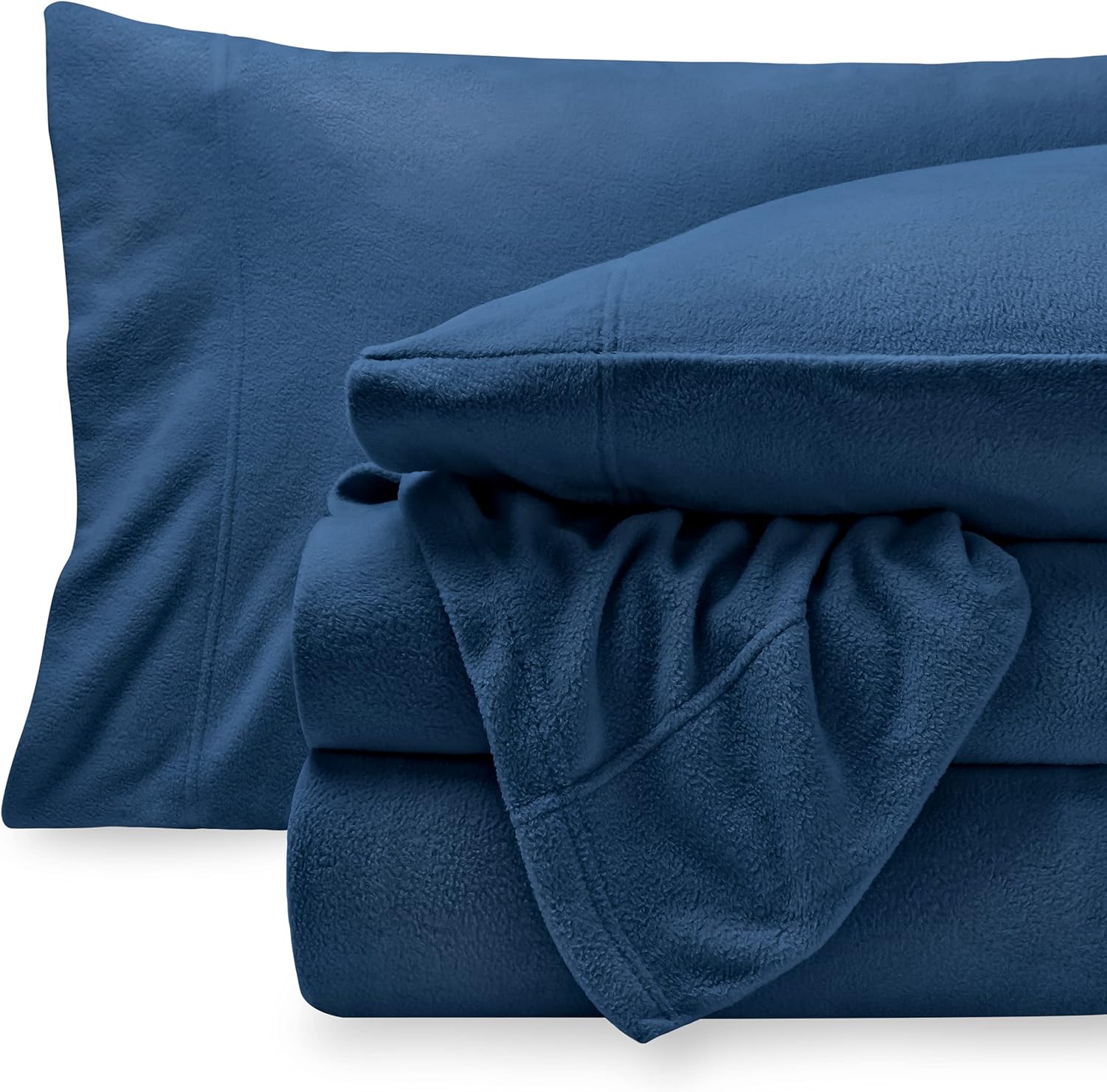 Amazon.com: Bare Home Super Soft Fleece Sheet Set - Full Extra Long ...