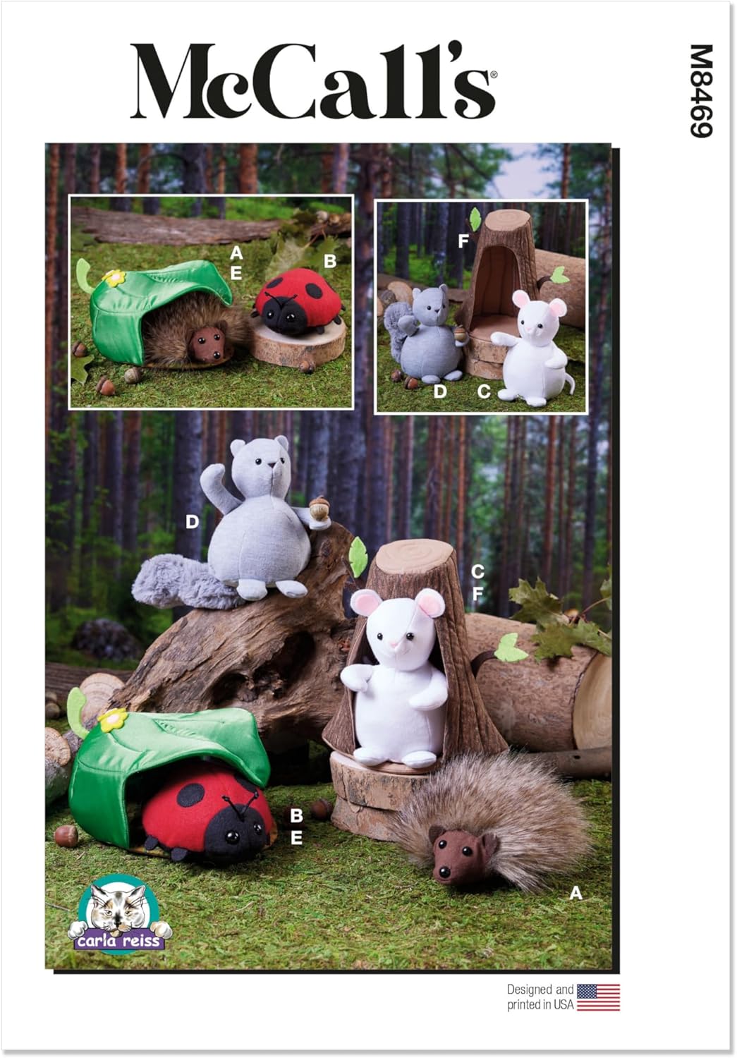 Amazon.com: McCall's Plush Animals with Leaf and Tree Houses Sewing ...