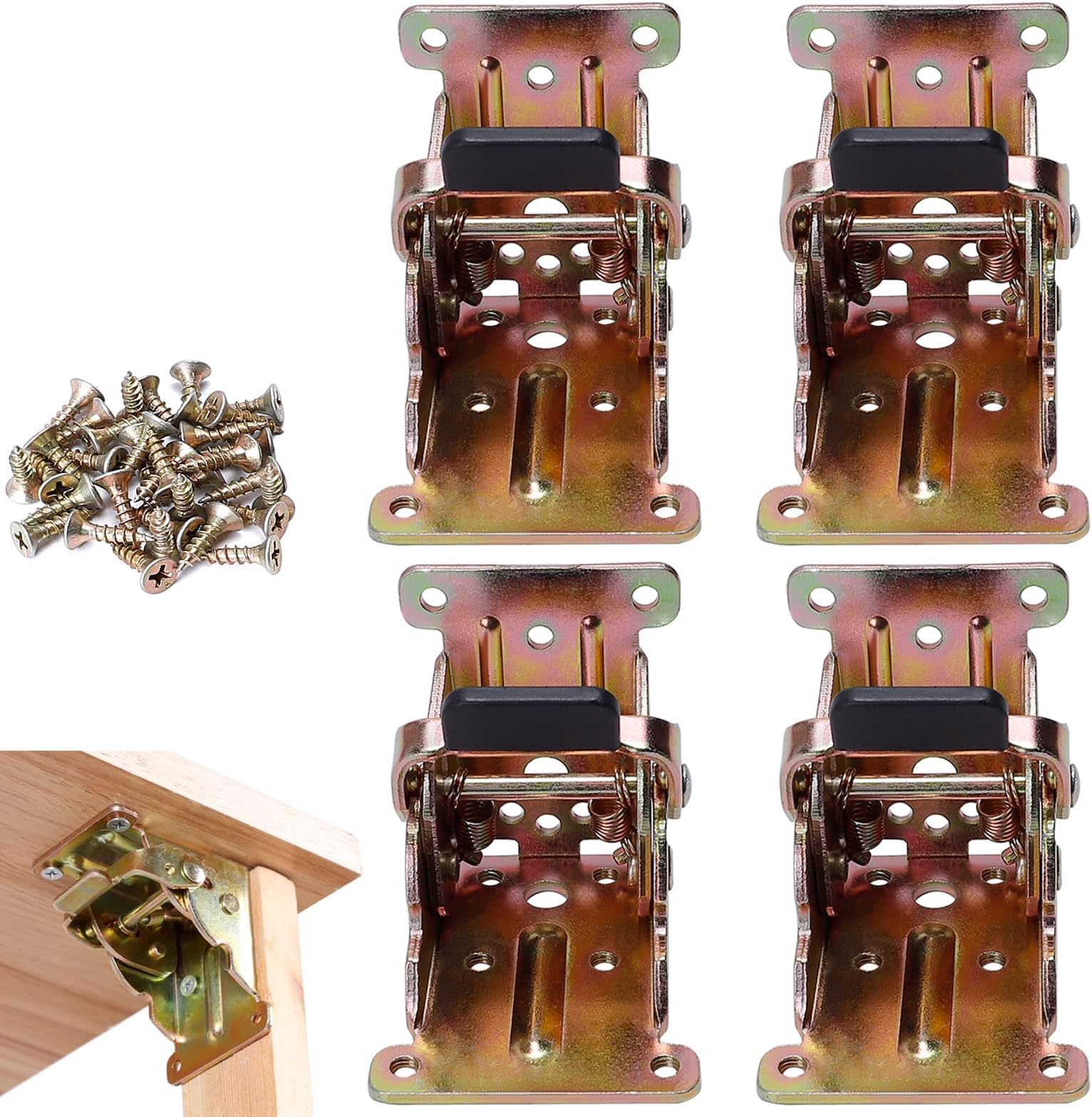 Amazon.com: MDLUU Table Leg Folding Brackets, Foldable Hinge Hardware ...