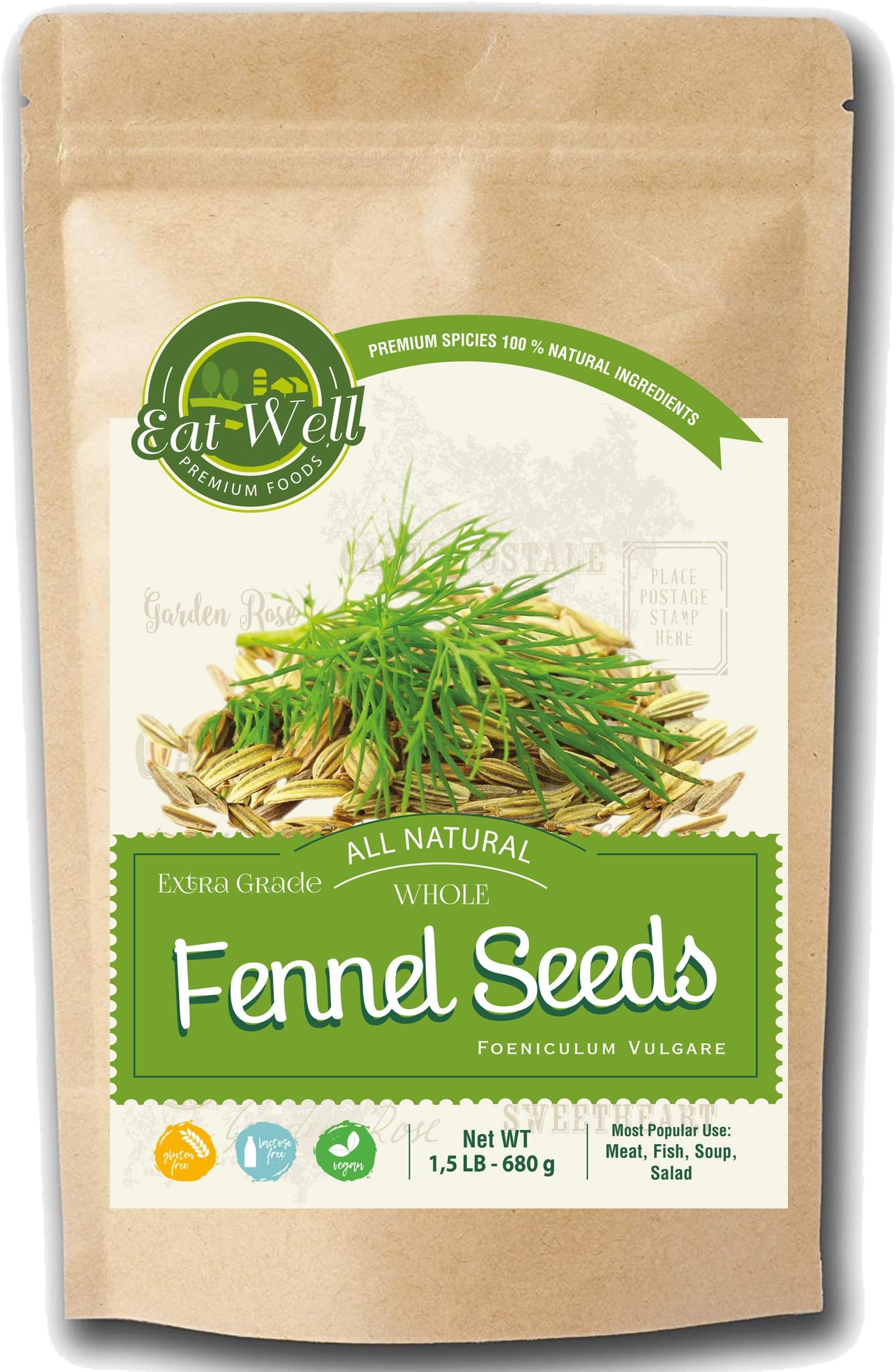 Amazon.com : Frontier Fennel Seed Whole, 16 Ounce Bags (Pack of 2 ...