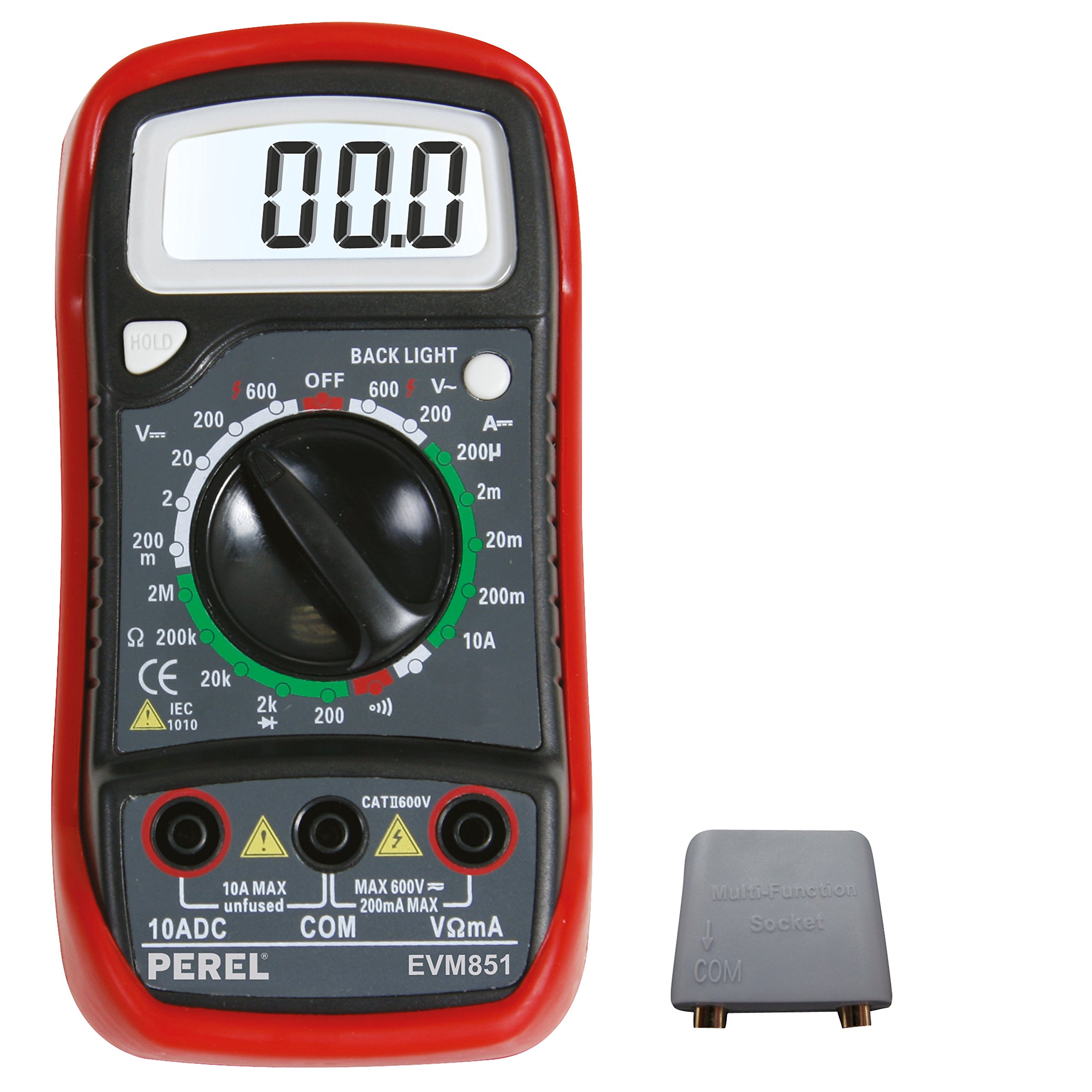 Perel EVM851 10 A 3.5 Digits Digital Multi-Meter : Amazon.co.uk: DIY ...