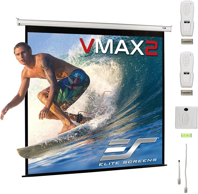 Amazon.com: Elite Screens VMAX2, 170-inch 1:1, Wall Ceiling Electric ...