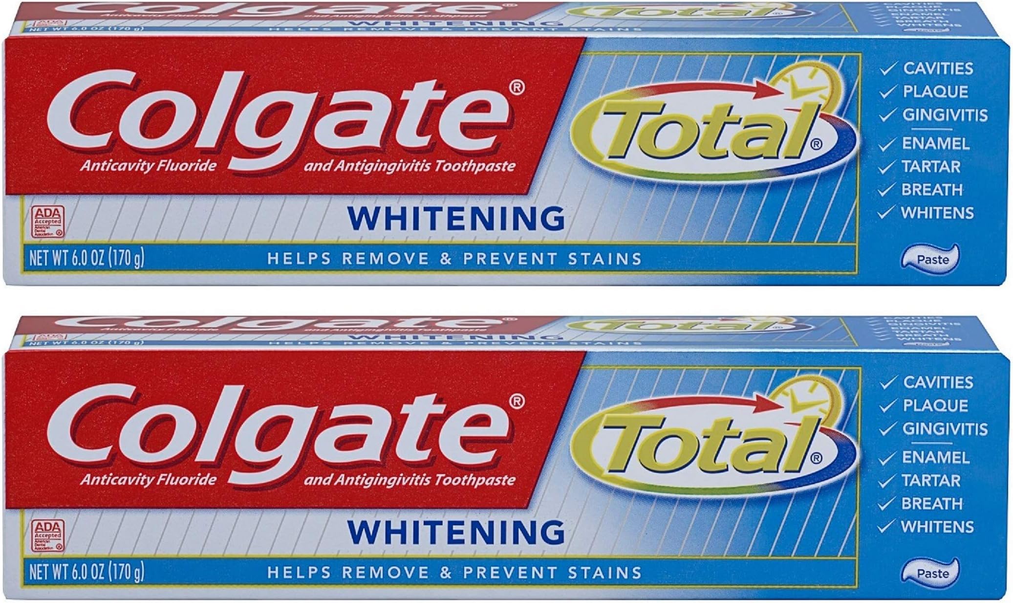 Amazon.com : Colgate Total Toothpaste Whitening - 6 oz, Pack of 2 ...