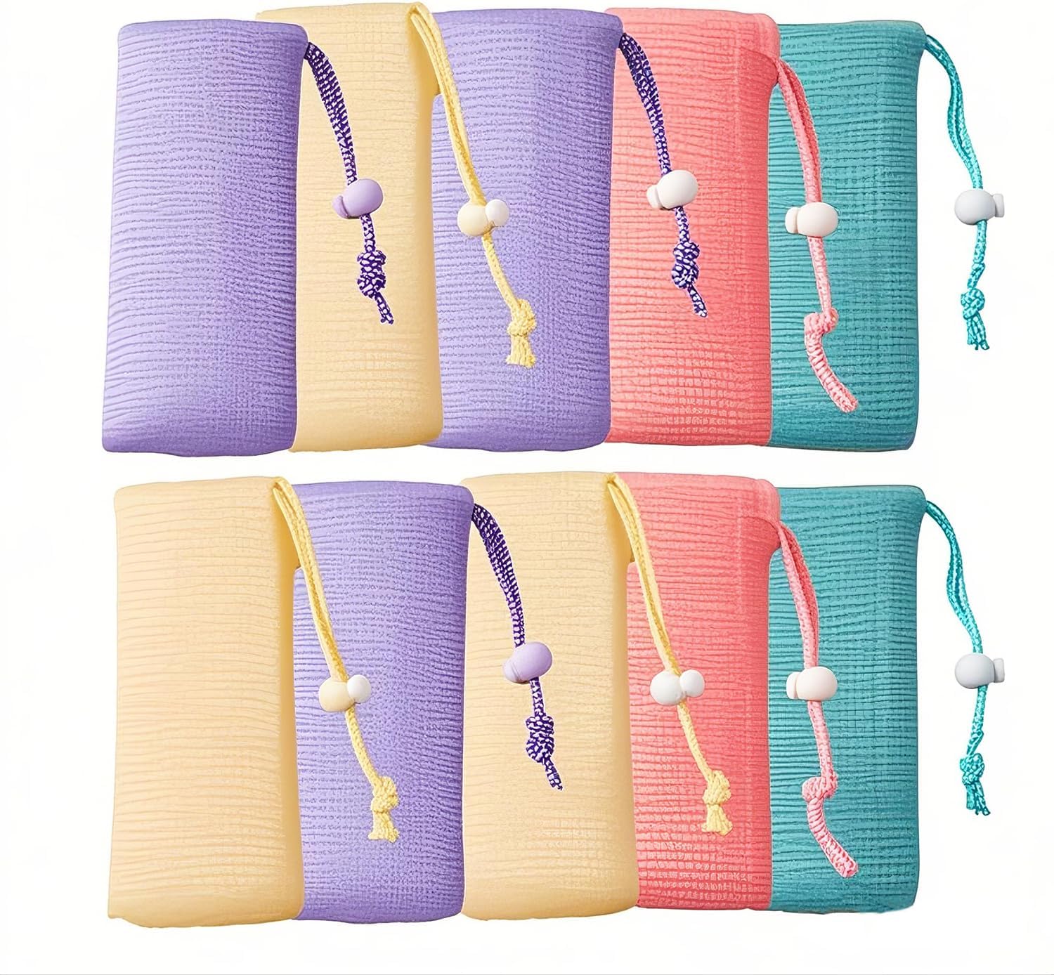 Amazon.com : 10Packs Exfoliating Mesh Soap Bag Mesh Soap Saver Pouch ...
