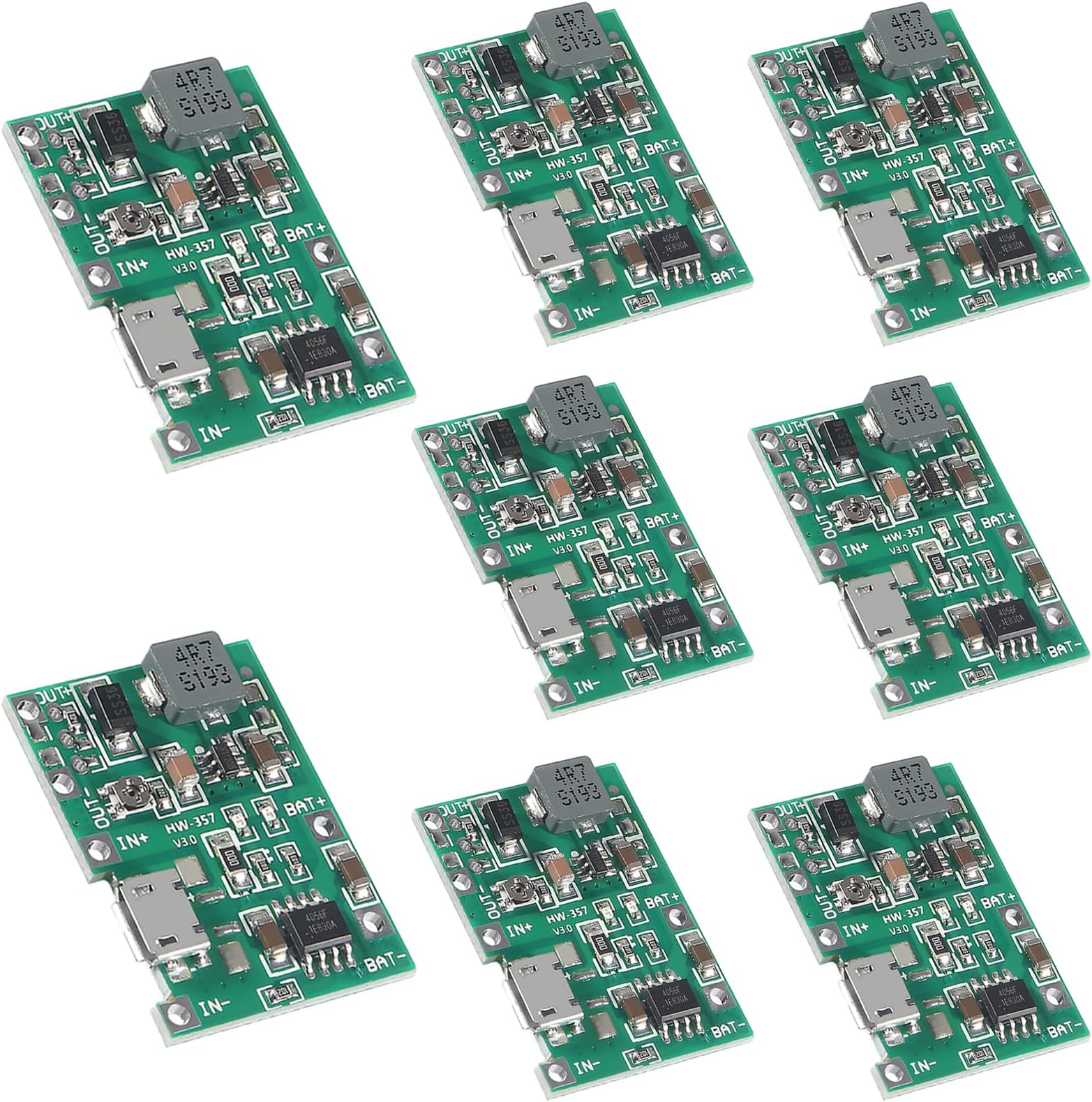 Amazon.com: AITRIP 6PCS 2A USB 18650 Lithium Li-ion Battery Charger ...