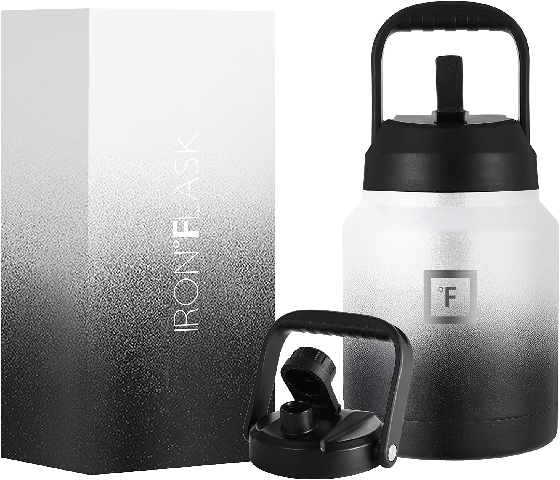 Amazon.com: IRON °FLASK Sports Water Bottle - Gallon Series - 2 Lids ...