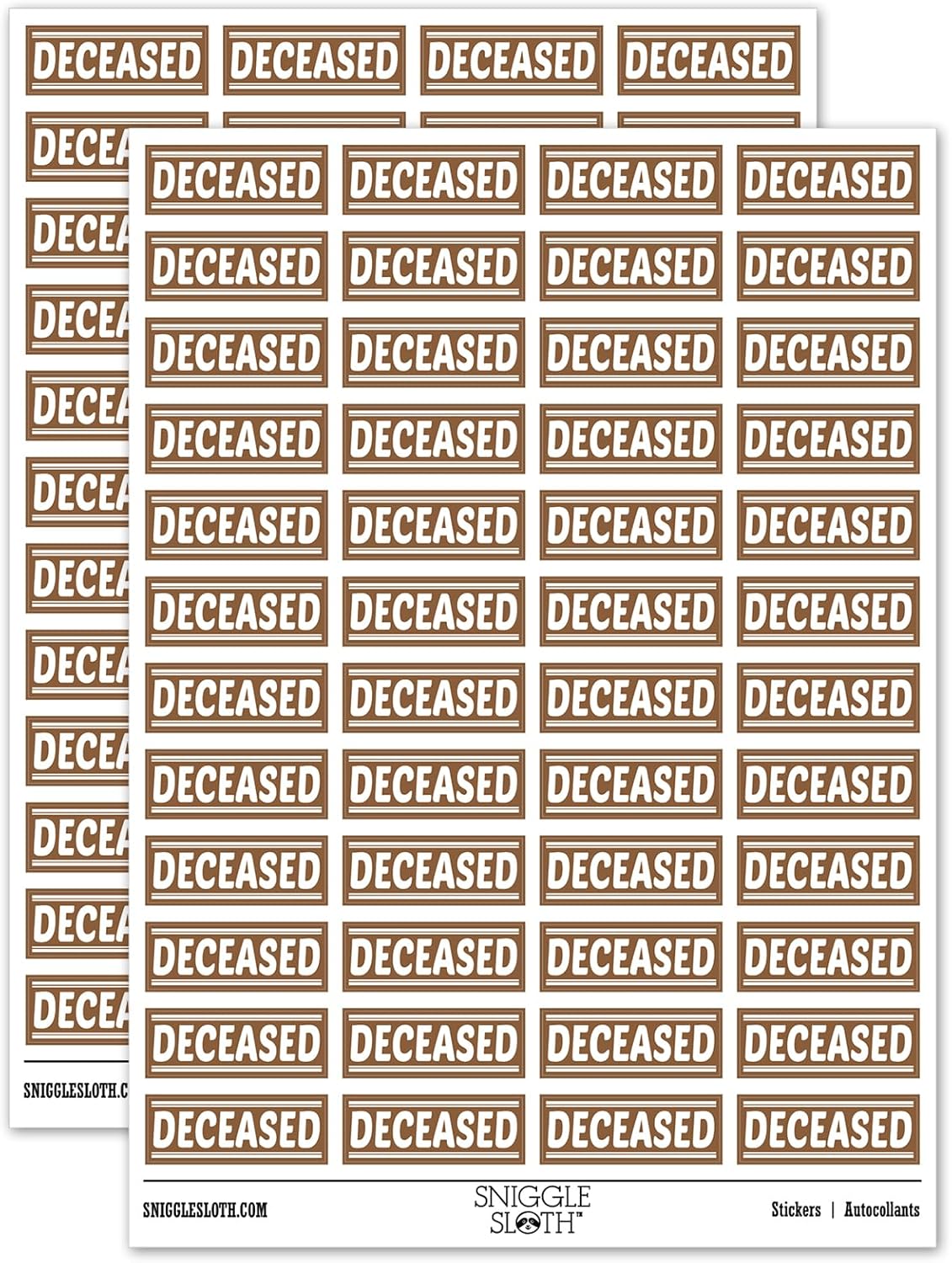 Amazon.com: Deceased Border Top Bottom Sticker Pack - Gloss Finish ...