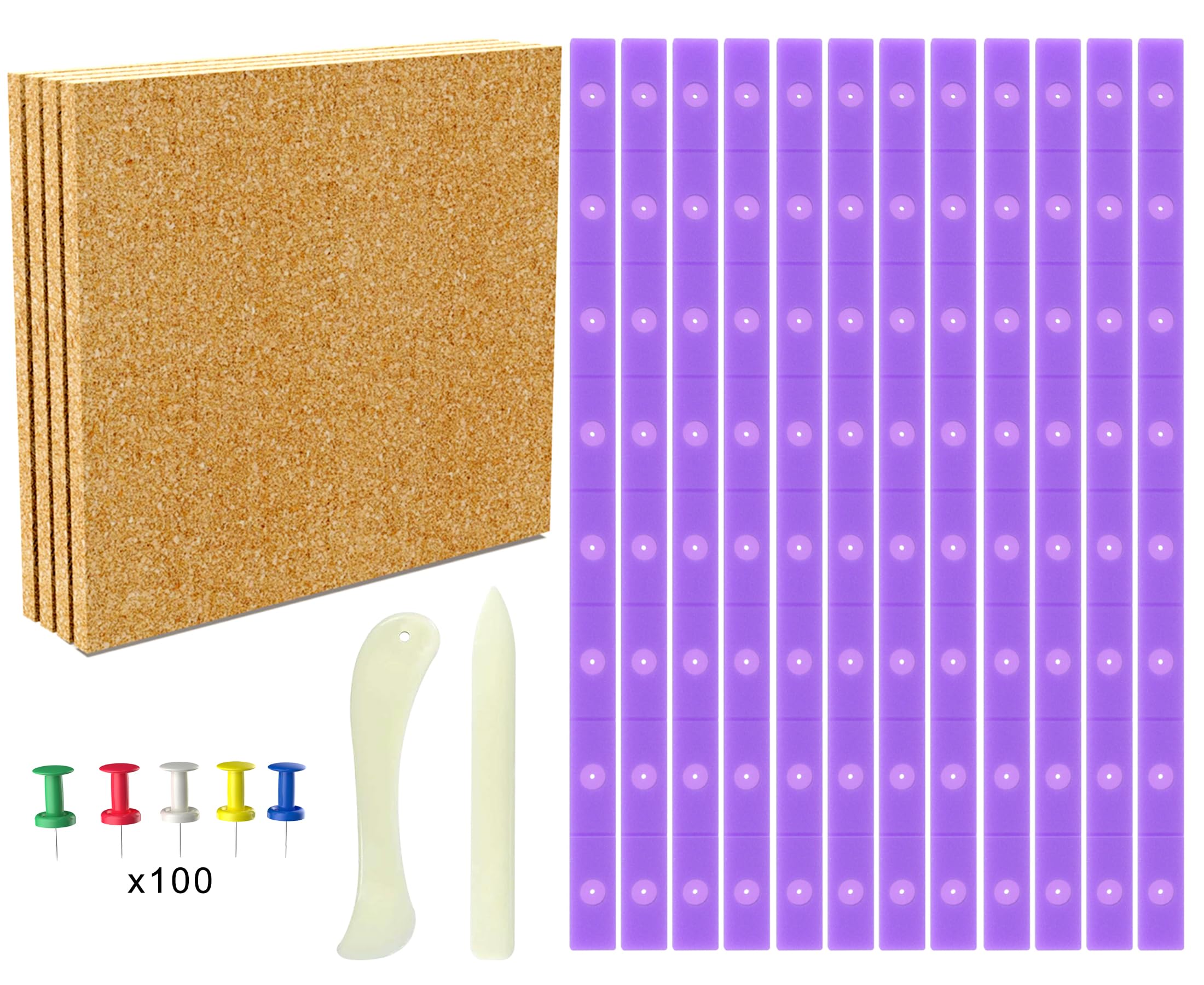 Buy 12 Pcs 12" Layout Blocks System for Stained Glass Panels, Stained ...