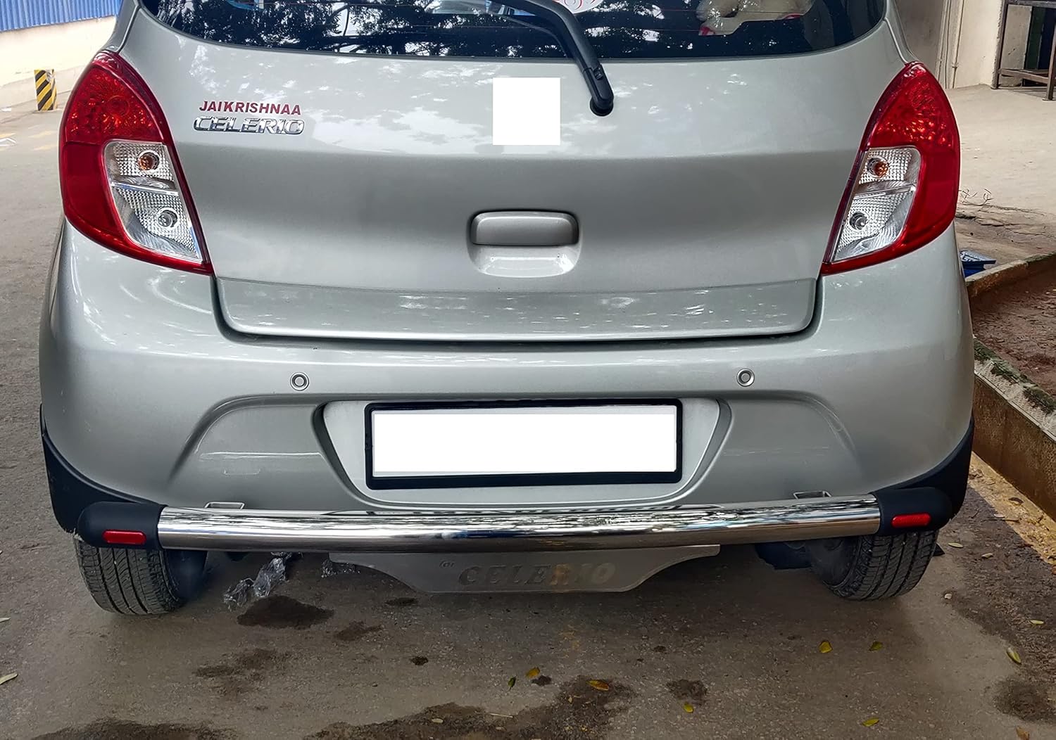 Goldsun Stainless Steel Rear Bumper Protector | SS Dx Grand | for ...