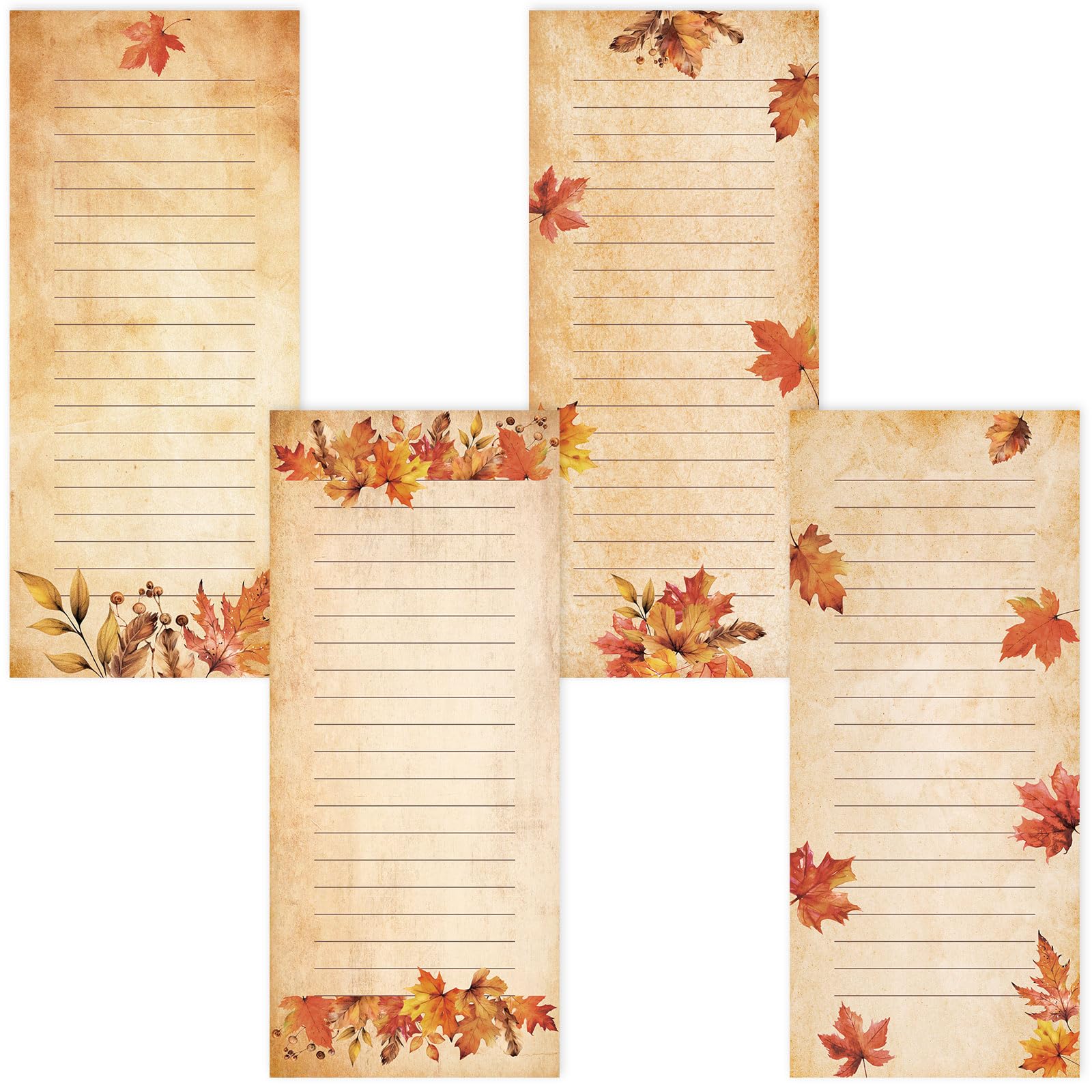 Amazon.com : Whaline 4Pcs Fall Thanksgiving Magnetic Notepad Vintage ...