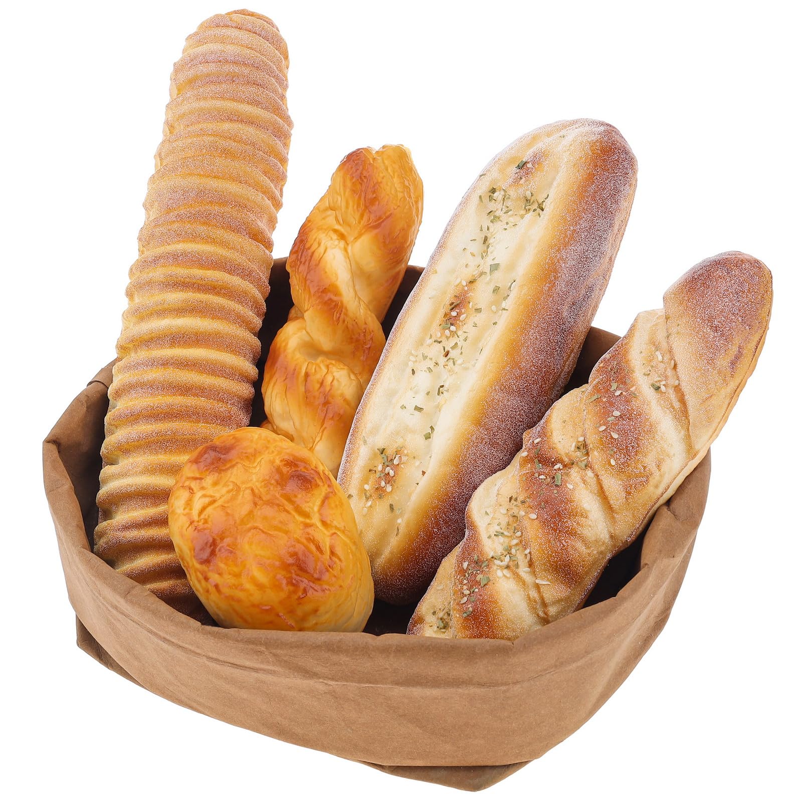 Amazon.com: Meiwlong 5pcs Realistic Artificial Bread Decoration Set ...