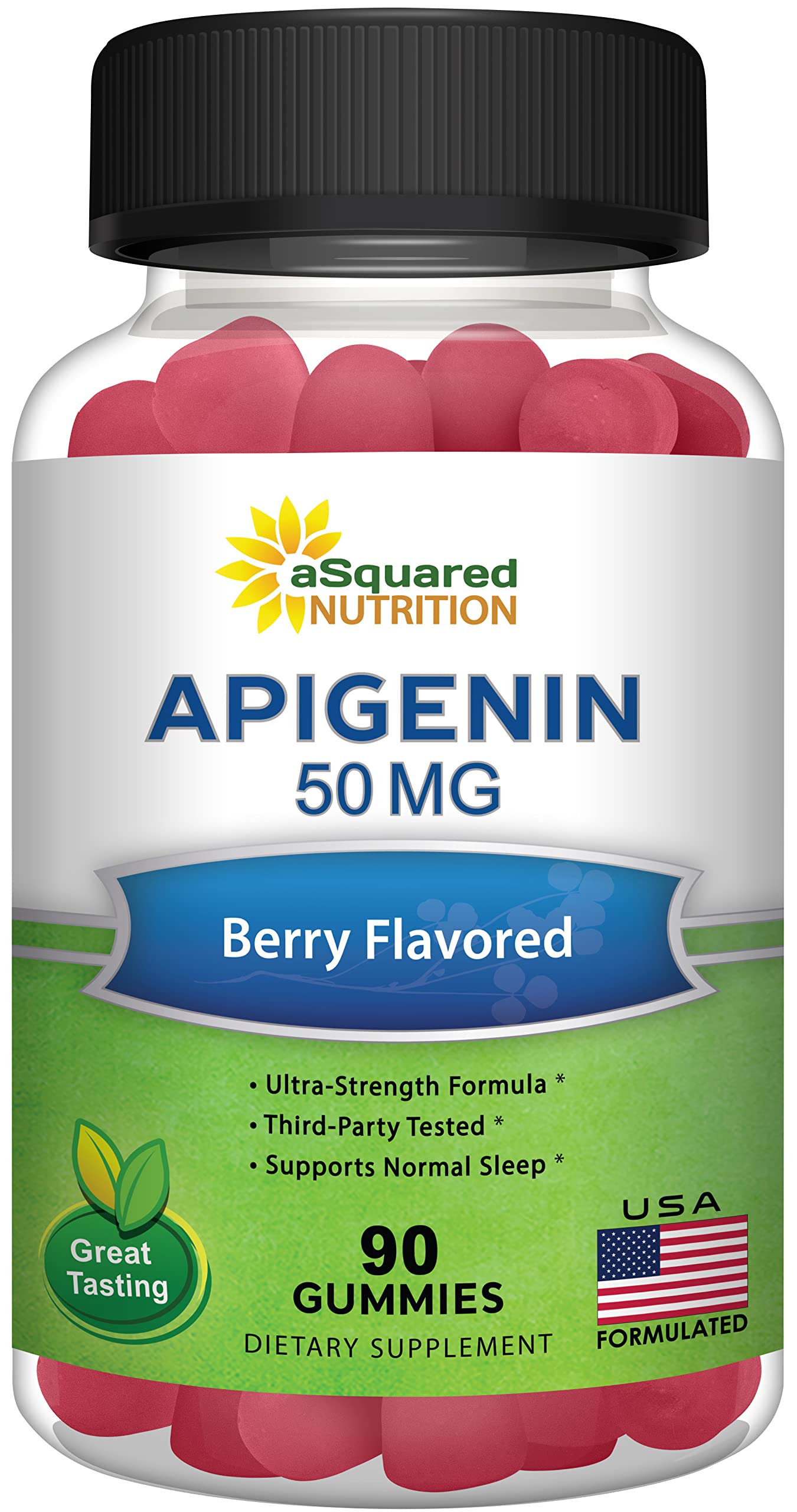Amazon.com: aSquared Nutrition Apigenin 50mg Gummies - Apigenin ...