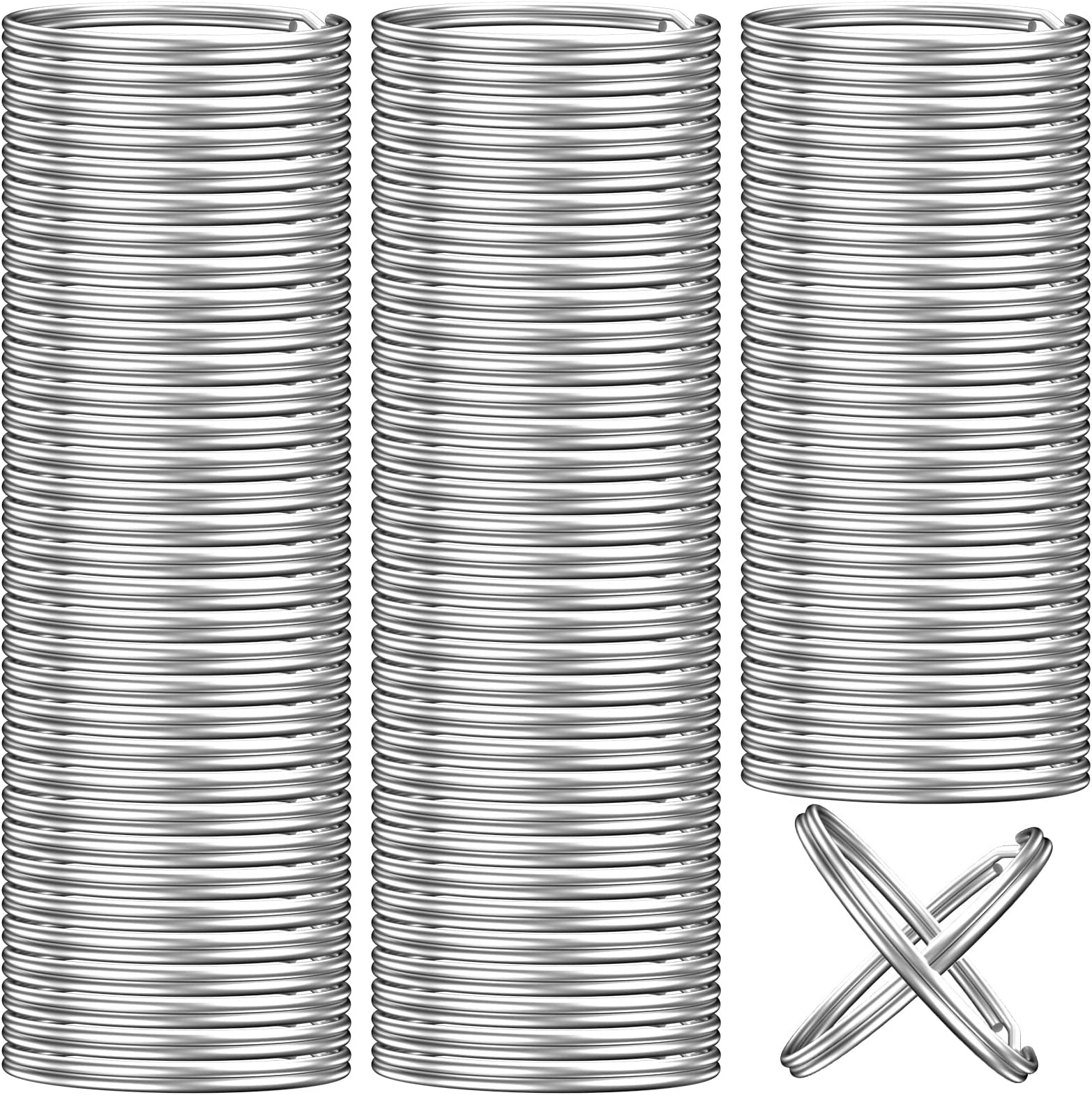 Amazon.com: PAXCOO 200Pcs Split Key Rings Bulk for Keychain and Crafts ...