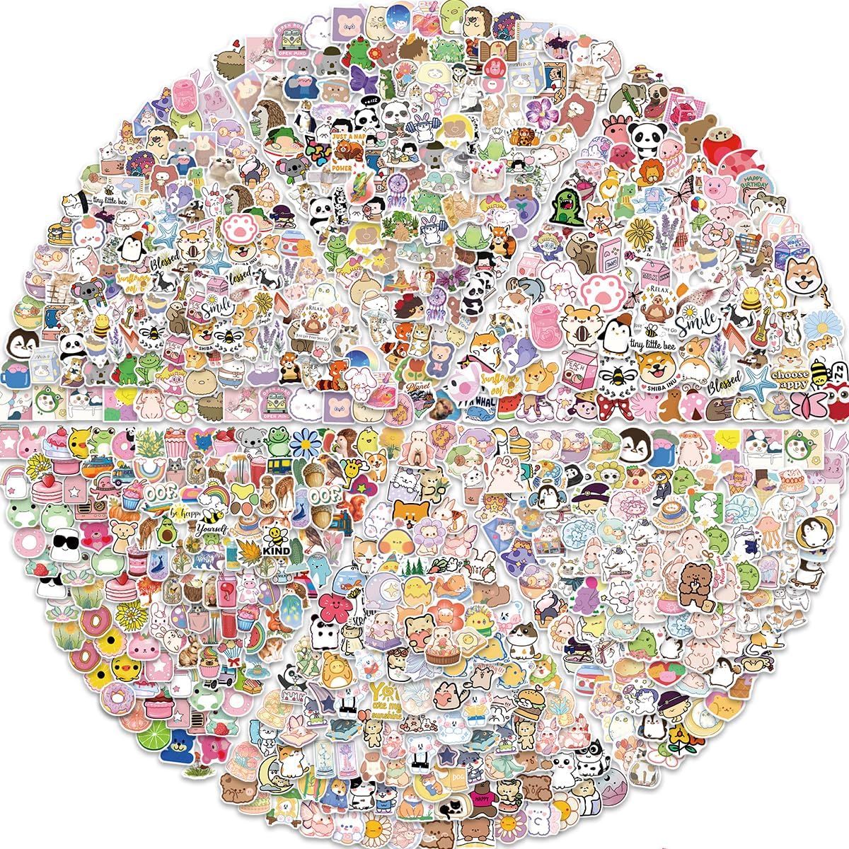 Amazon.com: 800 PCS Random Stickers,Waterproof Water Bottle Stickers ...