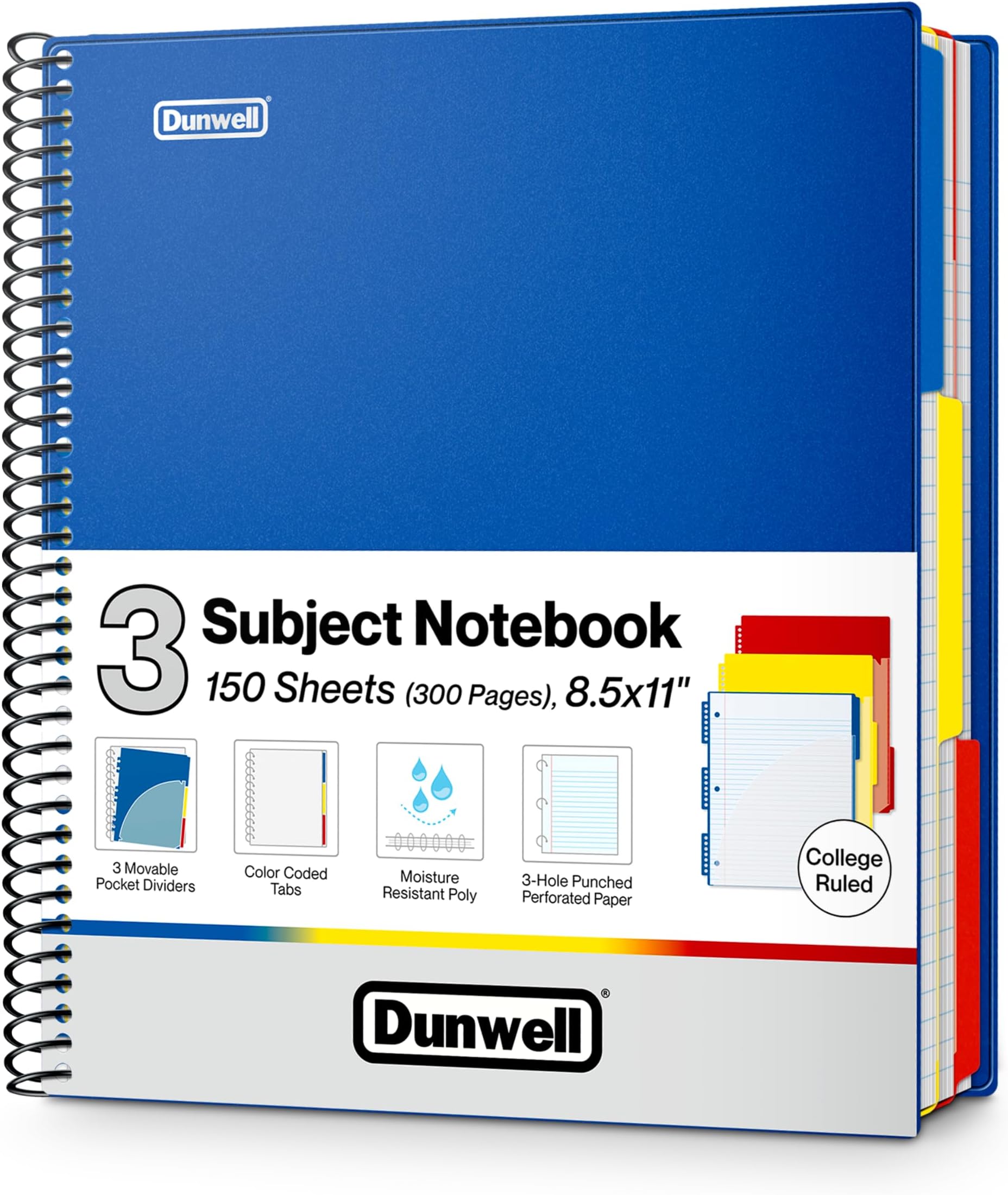 Amazon.com : Five Star Spiral Notebooks Plus Study App, 2 Pack, 3 ...