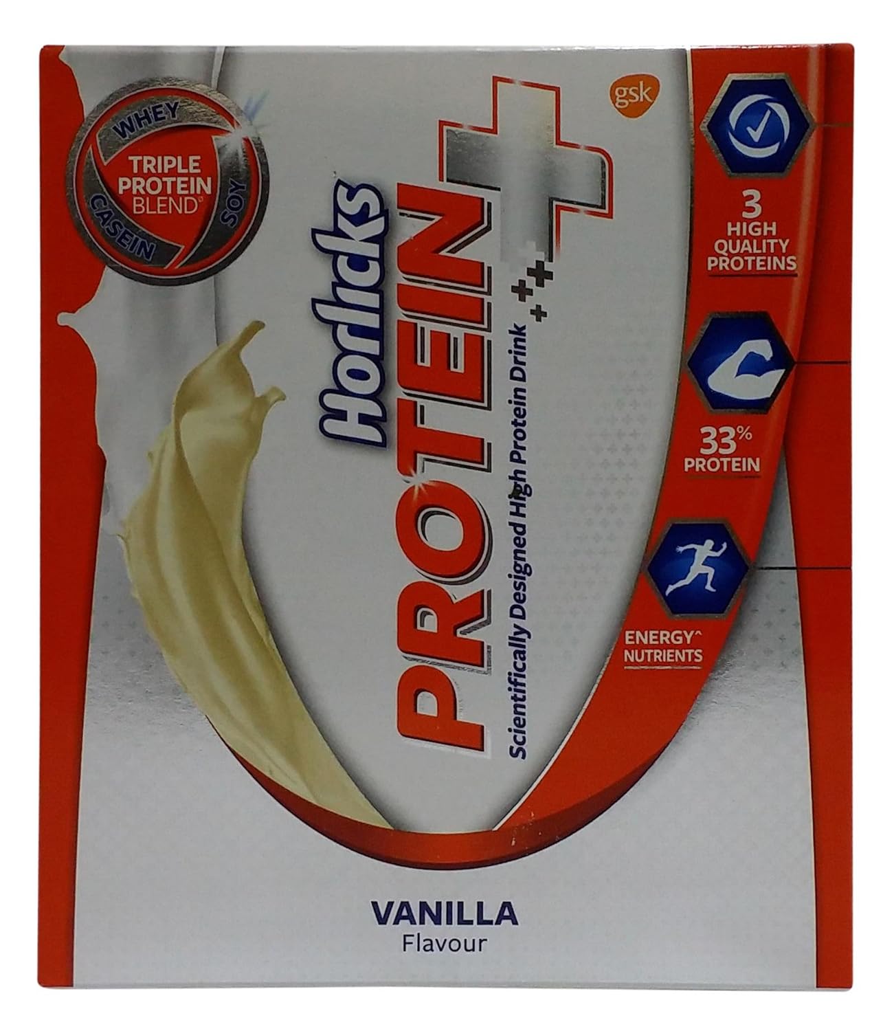 Buy Horlicks Protein Plus Health and Nutrition Drink - Vanilla Flavour ...